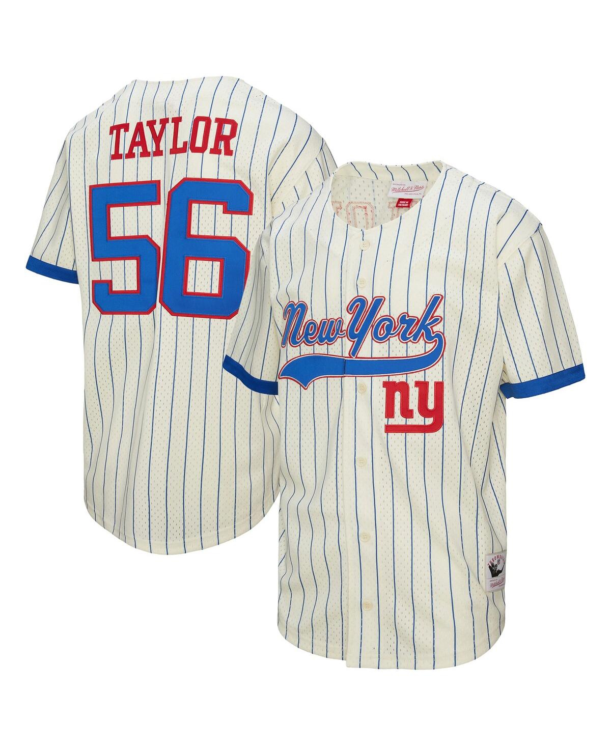 Click here for Mitchell & Ness Mens Lawrence Taylor Cream New Yor... prices