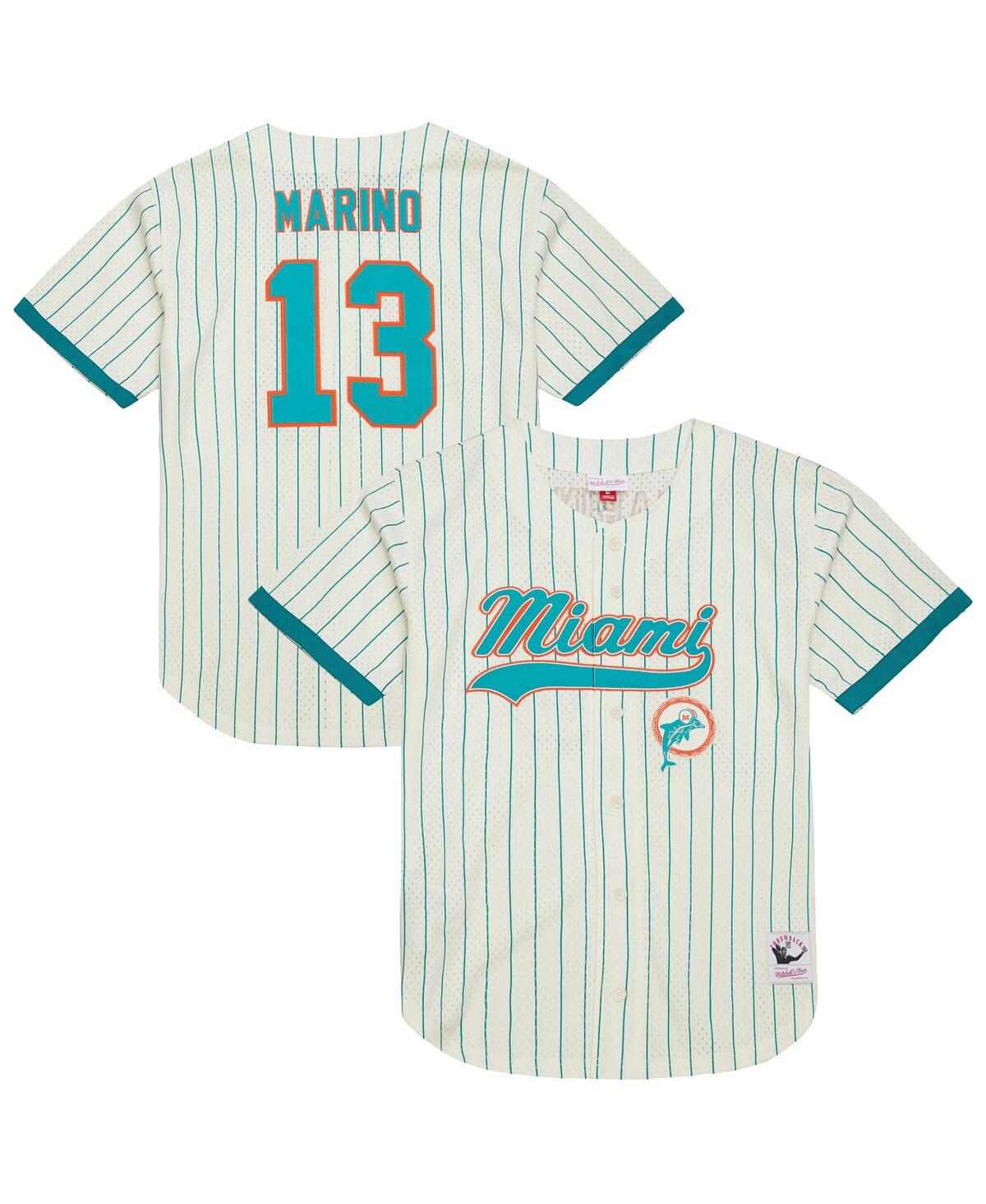 Click here for Mitchell & Ness Mens Dan Marino Cream Miami Dolphi... prices