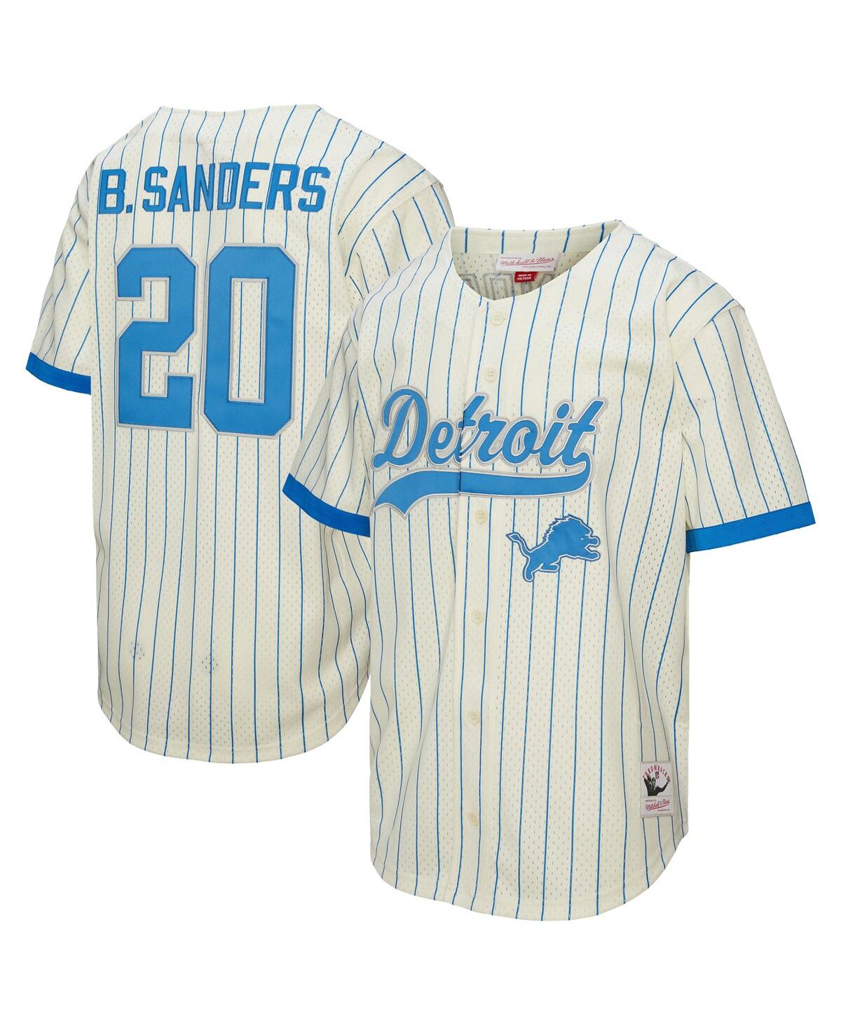 Click here for Mitchell & Ness Mens Barry Sanders Cream Detroit L... prices