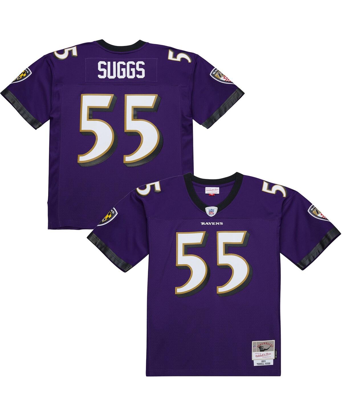 Click here for Mitchell & Ness Mens Terrell Suggs Purple Baltimor... prices