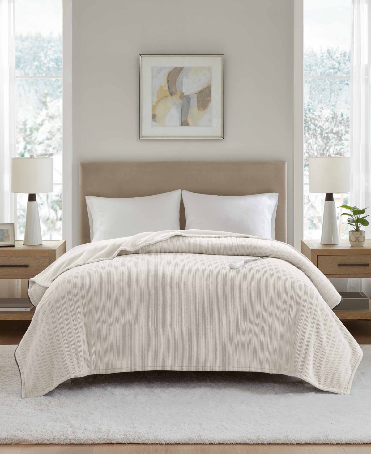 Click here for Premier Comfort Heated Textured Fleece Blanket  Fu... prices