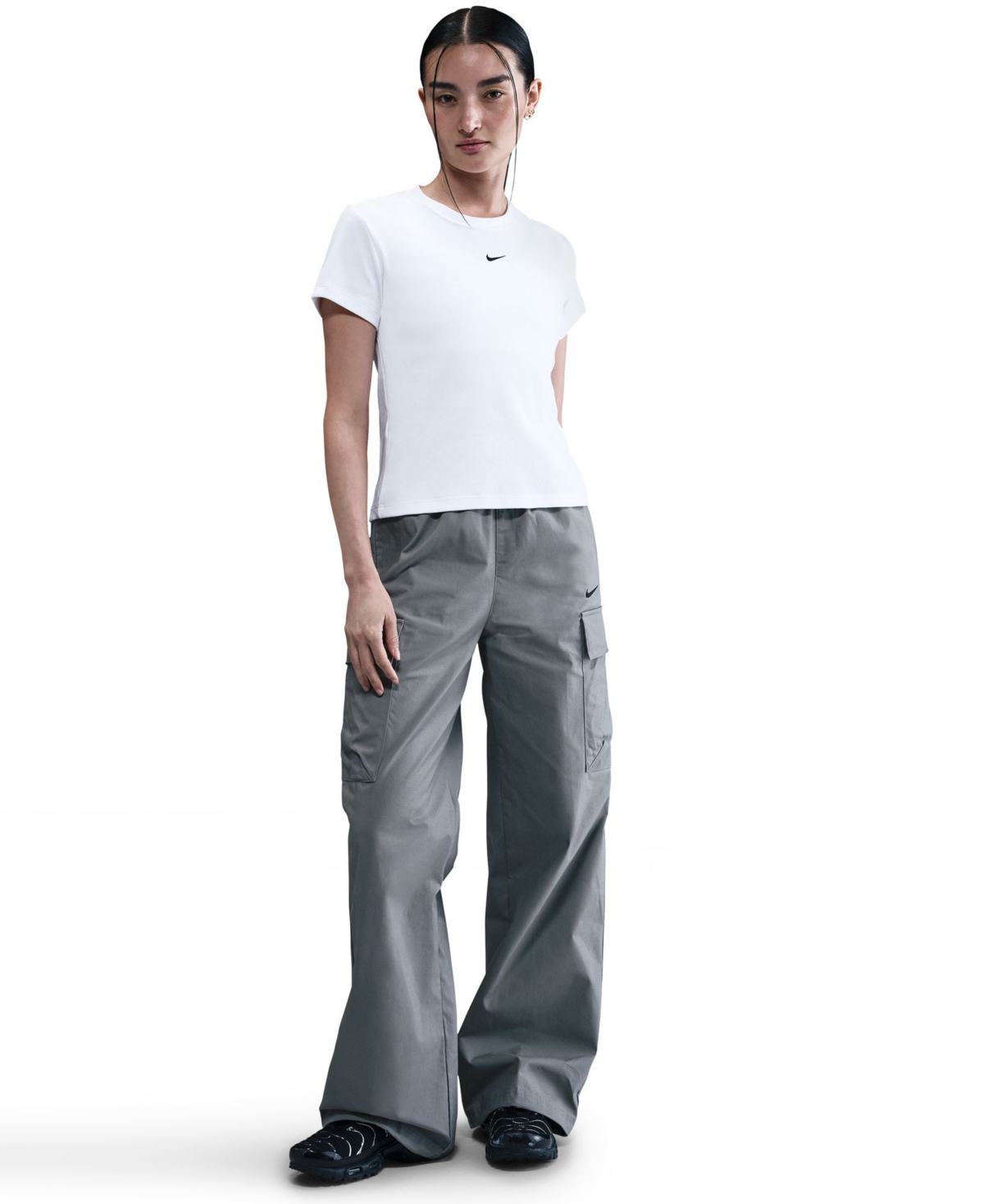 Click here for Nike Sportswear Womens Tight Ribbed Short Sleeve T... prices