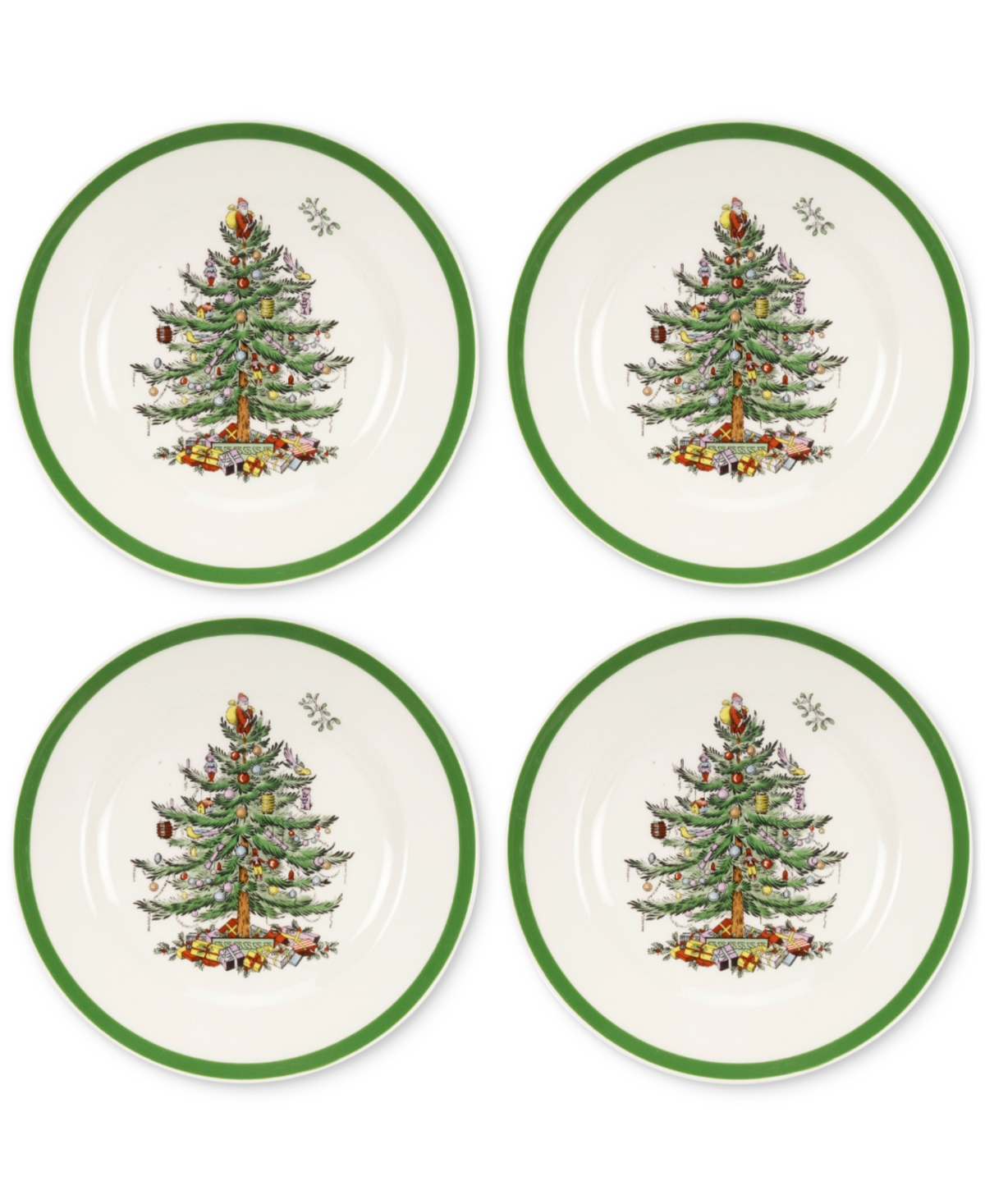 Click here for Spode Christmas Tree Salad Plates  Set of 4 prices