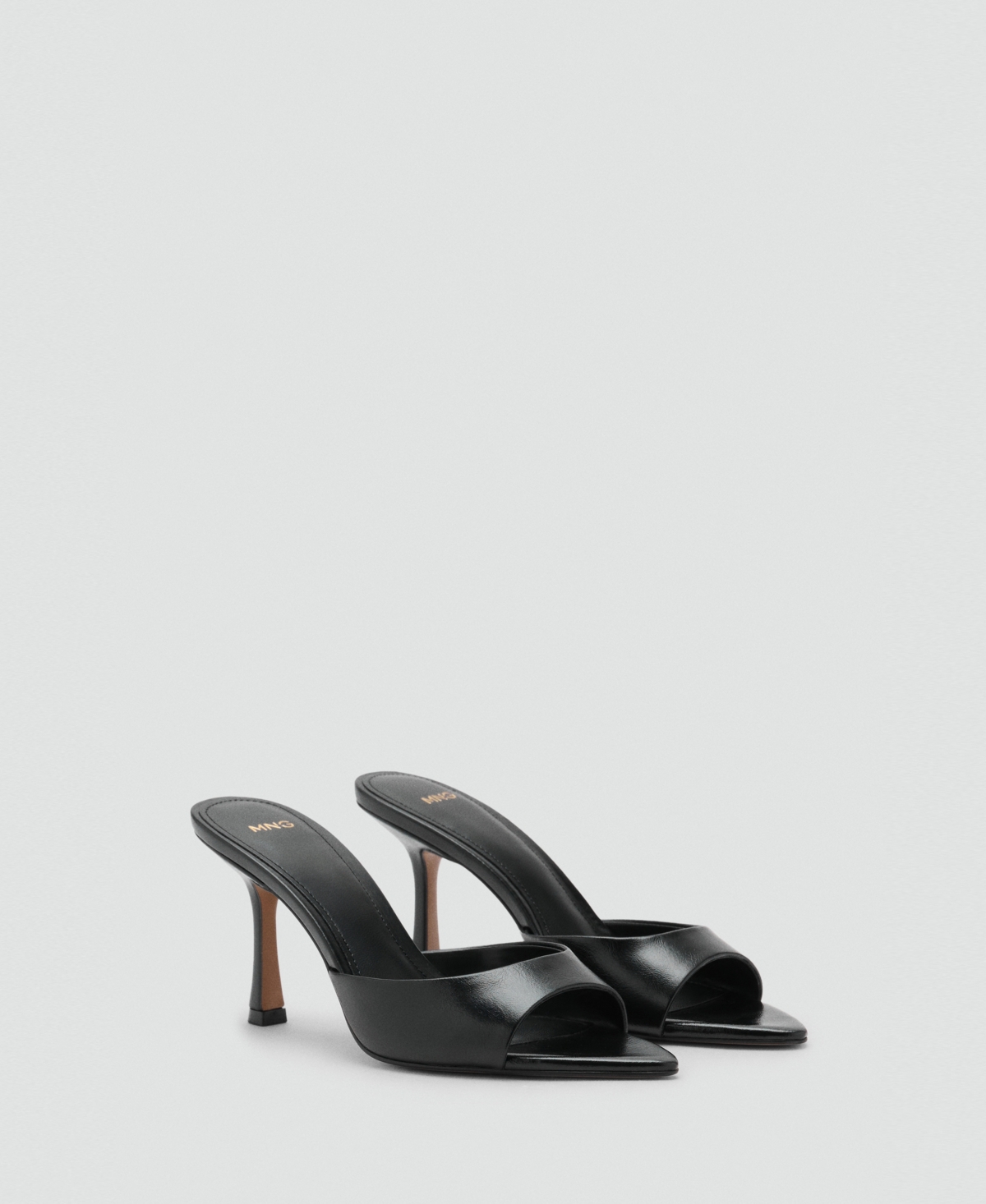Click here for Mango Womens Pointed-Heel Sandals - Black prices