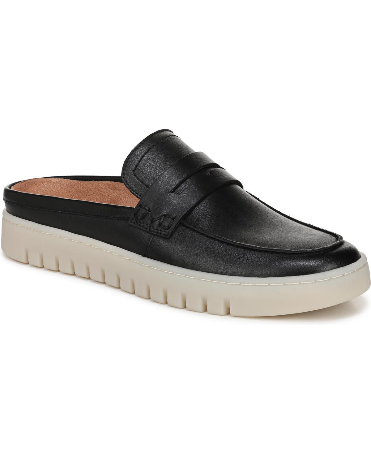 Click here for Vionic Womens Uptown Mule 2 Mule Shoes - Black nub... prices