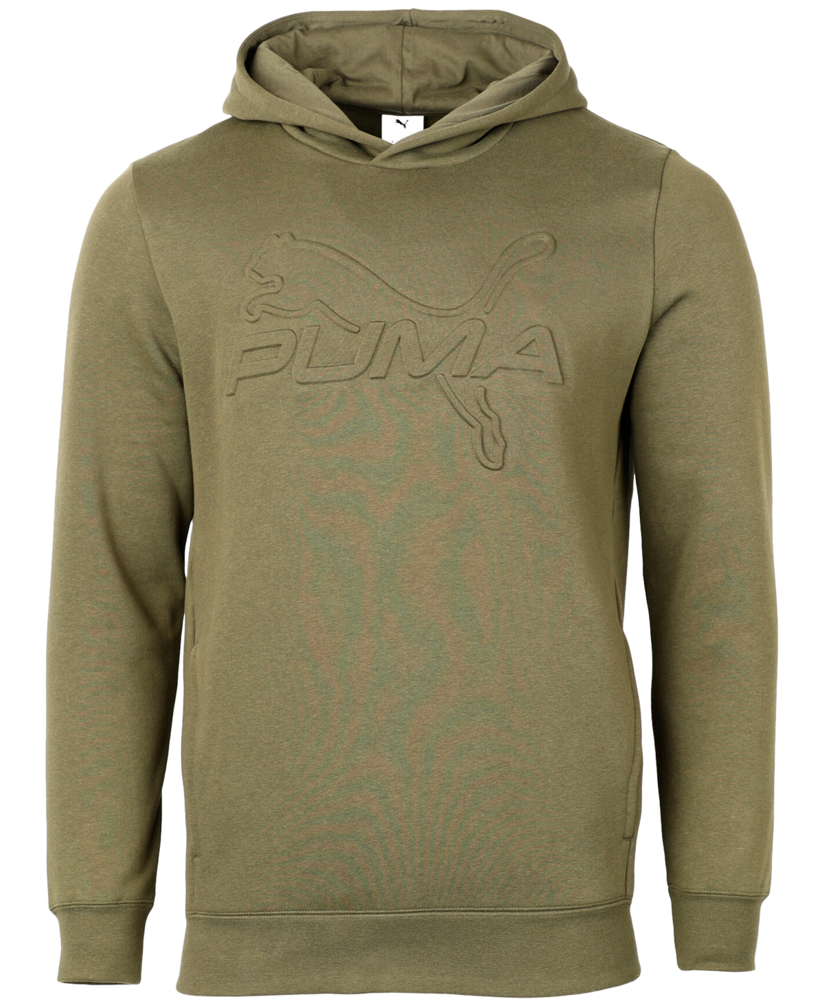 Click here for Puma Mens Embossed Logo Hoodie - Olive prices