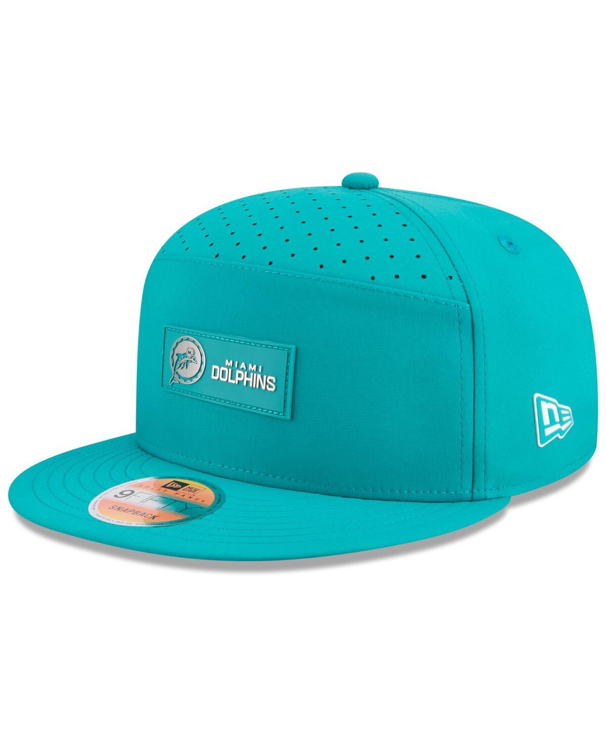 Click here for New Era Mens Aqua Miami Dolphins 2025 Sideline Thr... prices
