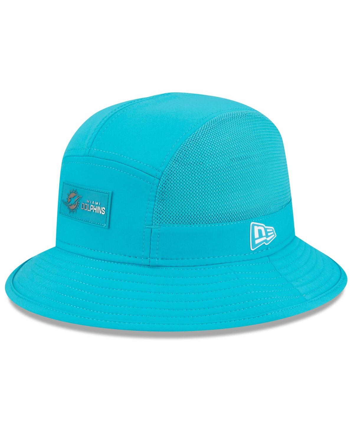 Click here for New Era Mens Aqua Miami Dolphins 2025 Sideline Buc... prices