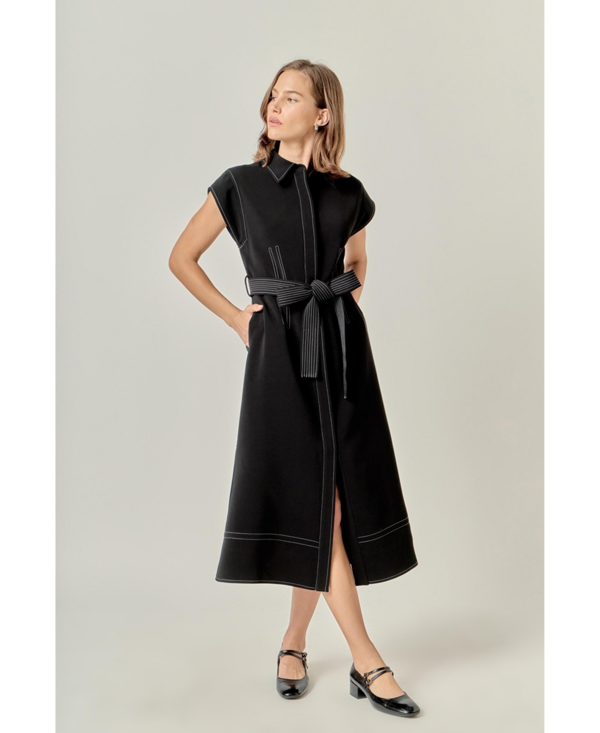 Click here for English Factory Womens Fall Printed Midi Dress prices