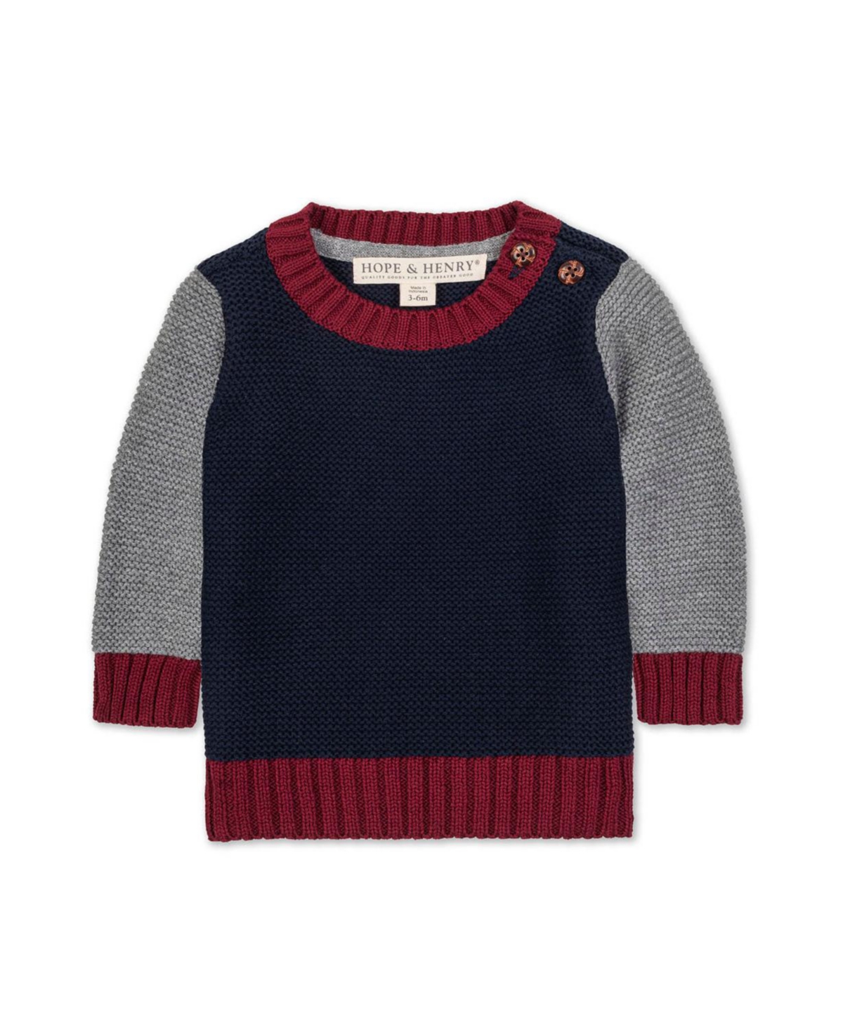 Click here for Hope & Henry Baby Boys Organic Long Sleeve Crewnec... prices