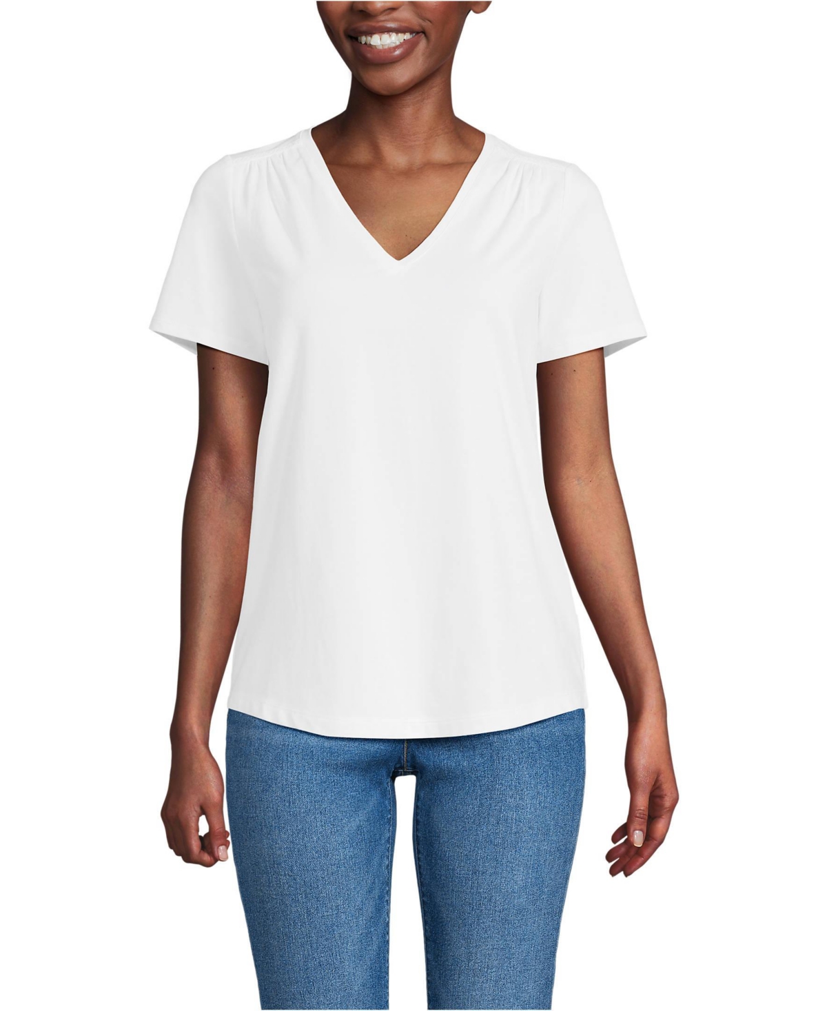 Click here for Lands End Womens Petite Short Sleeve Lightweight J... prices
