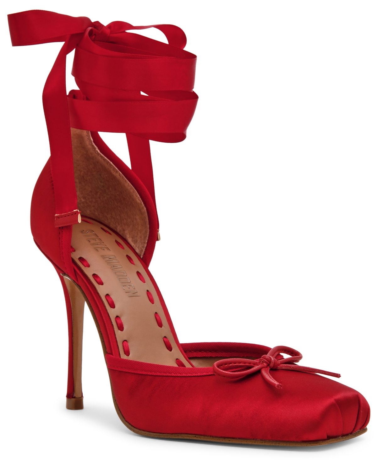 Click here for Steve Madden Womens Larina Lace-Up High-Heel Balle... prices