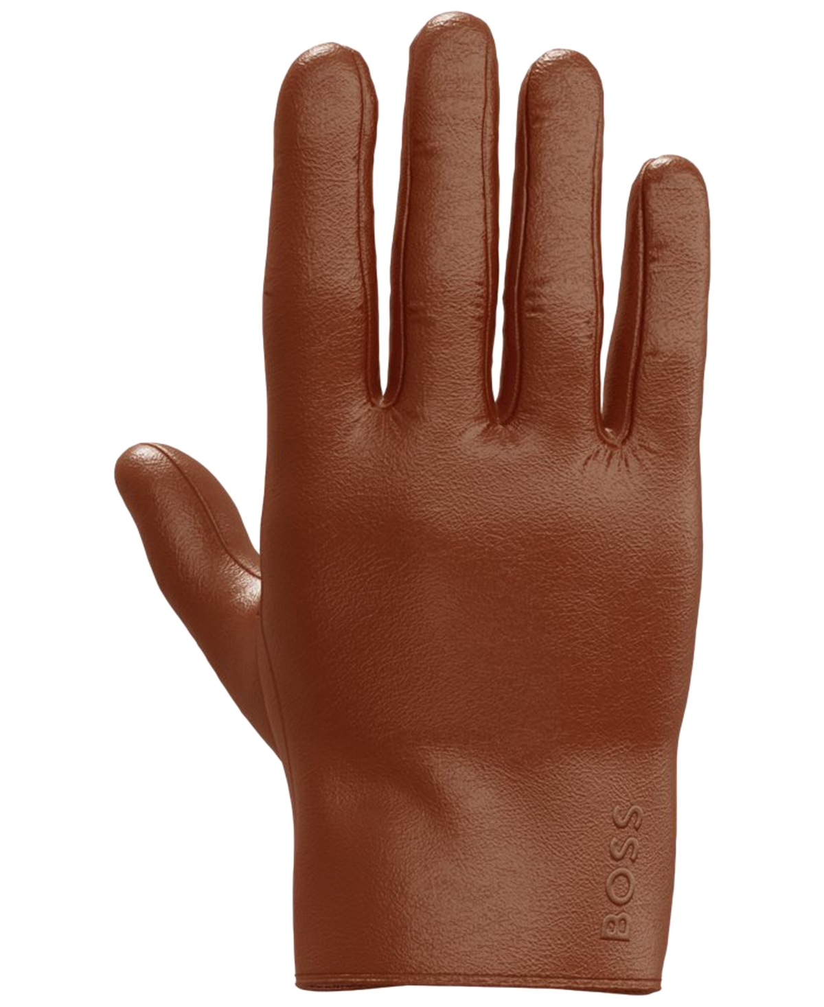 Click here for Hugo Boss Mens Logo Detail Gloves - Med Brown prices