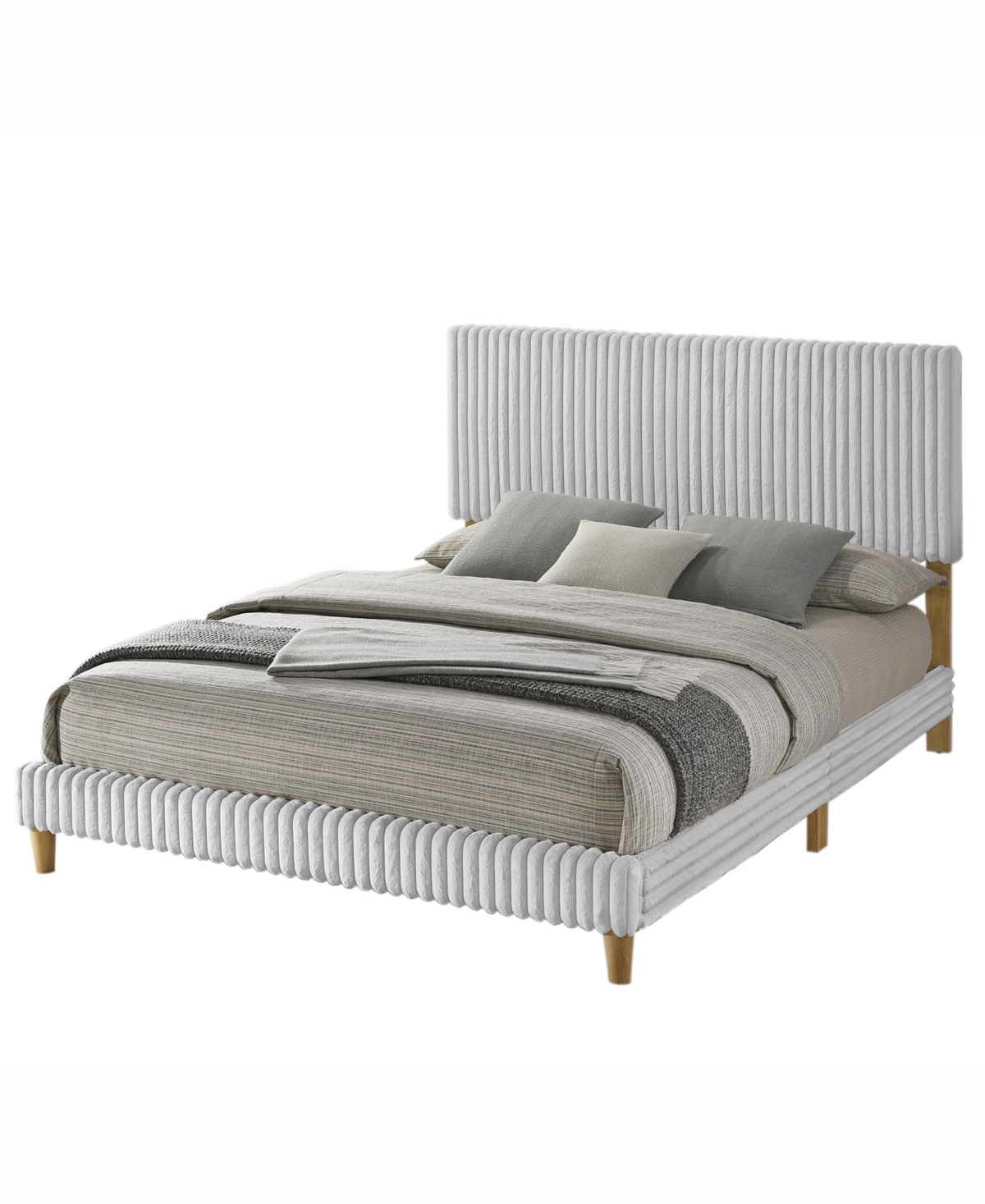 Click here for Best Quality Furniture Queen Size Corduroy Velvet... prices
