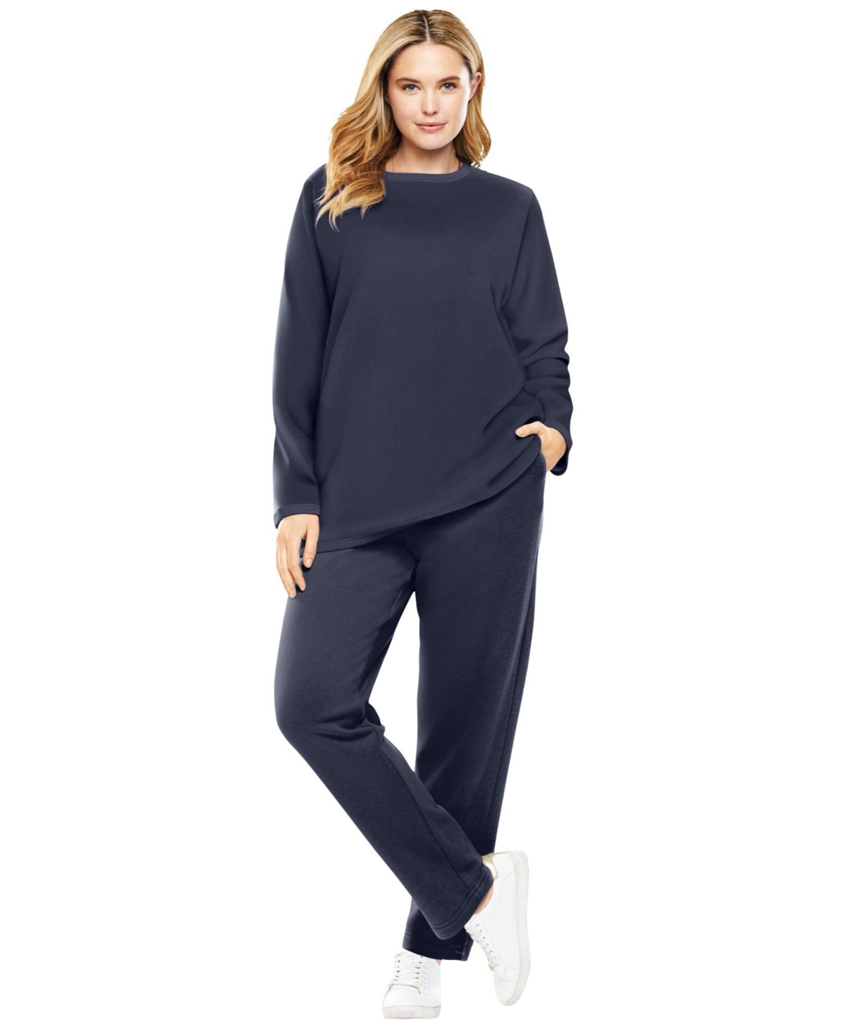 Click here for Woman Within Petite Plus Within Fleece Sweatshirt... prices