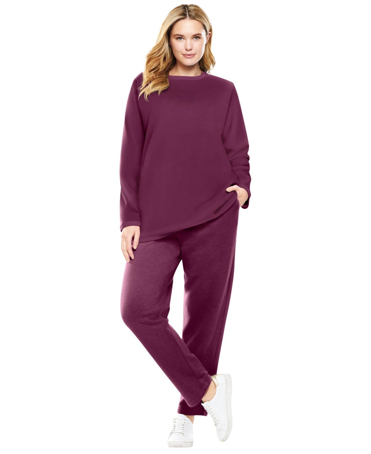 Click here for Woman Within Petite Plus Within Fleece Sweatshirt... prices