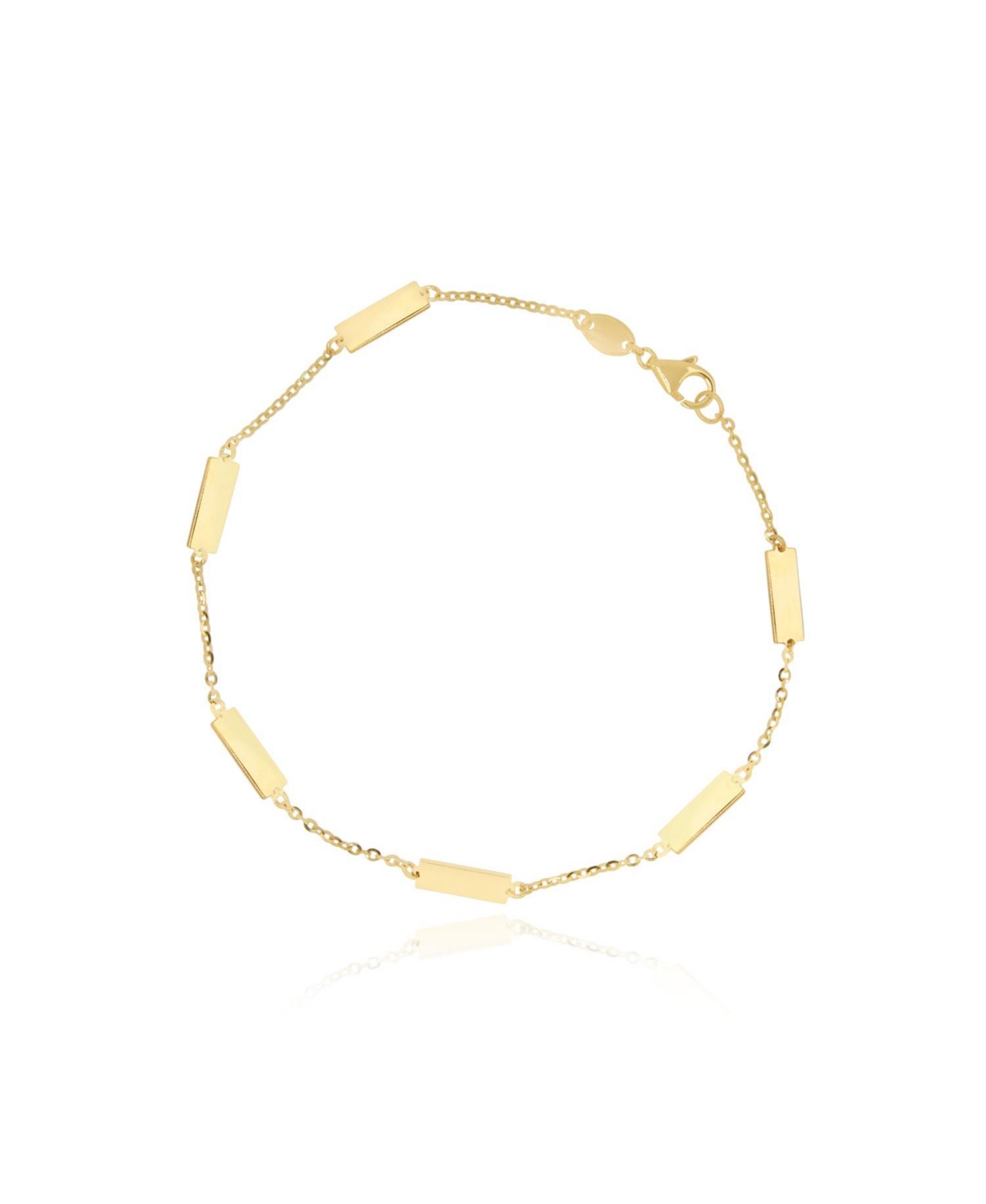 Click here for The Lovery Gold Bar Chain Bracelet 14K Gold prices