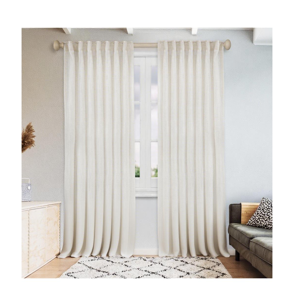 Click here for Awesome Home Extra Long Linen Blend Light Filterin... prices