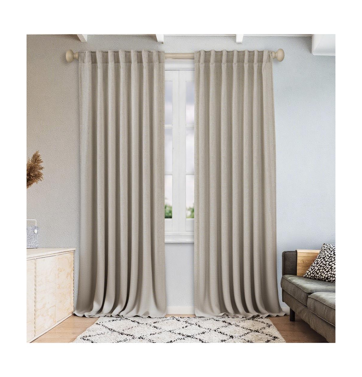 Click here for Awesome Home Extra Long Linen Blend Light Filterin... prices