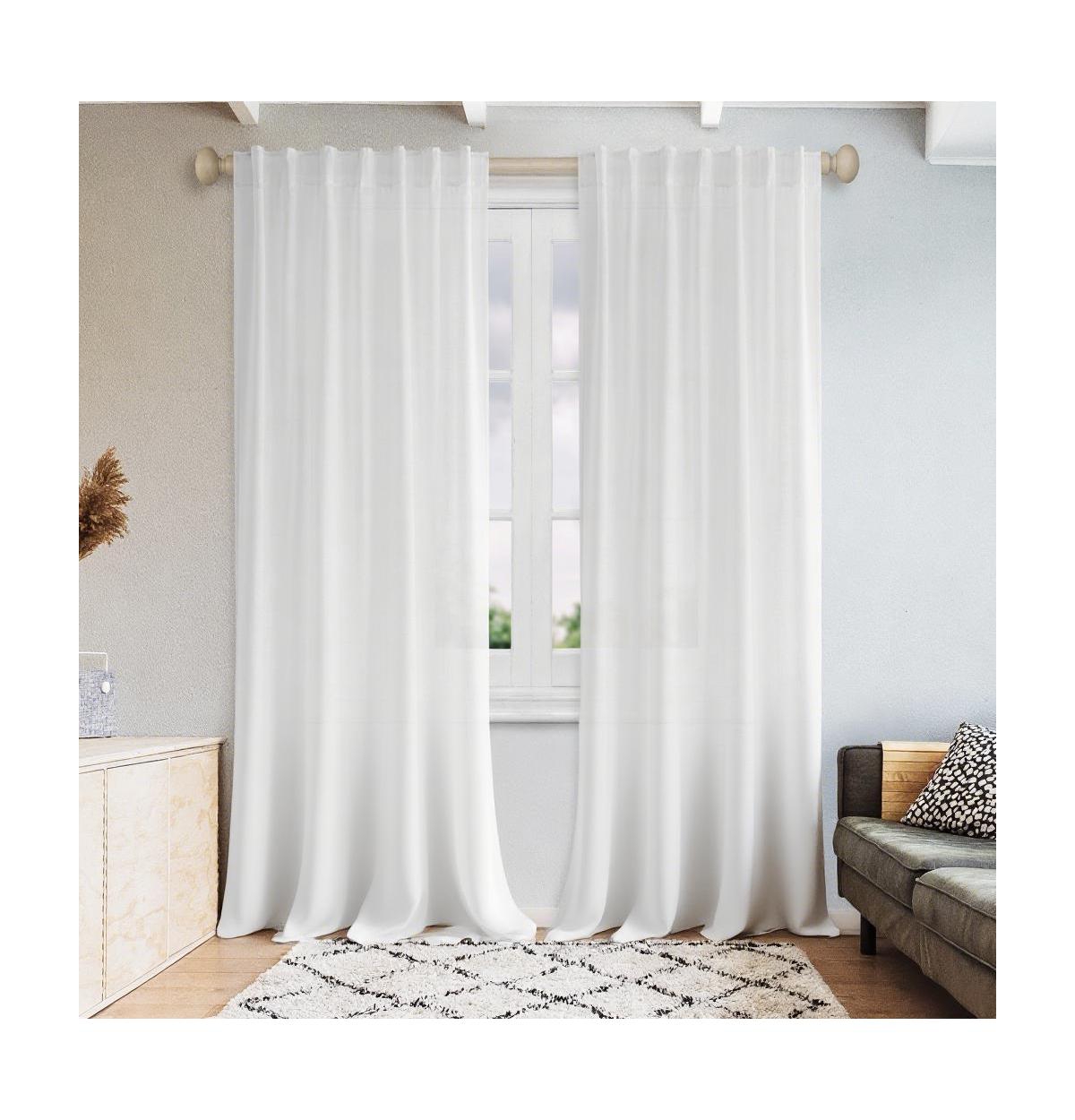 Click here for Awesome Home Extra Long Linen Blend Light Filterin... prices