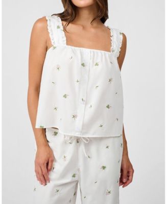 WeWoreWhat Women's Ruffle Button Front Tank Top - Macy's