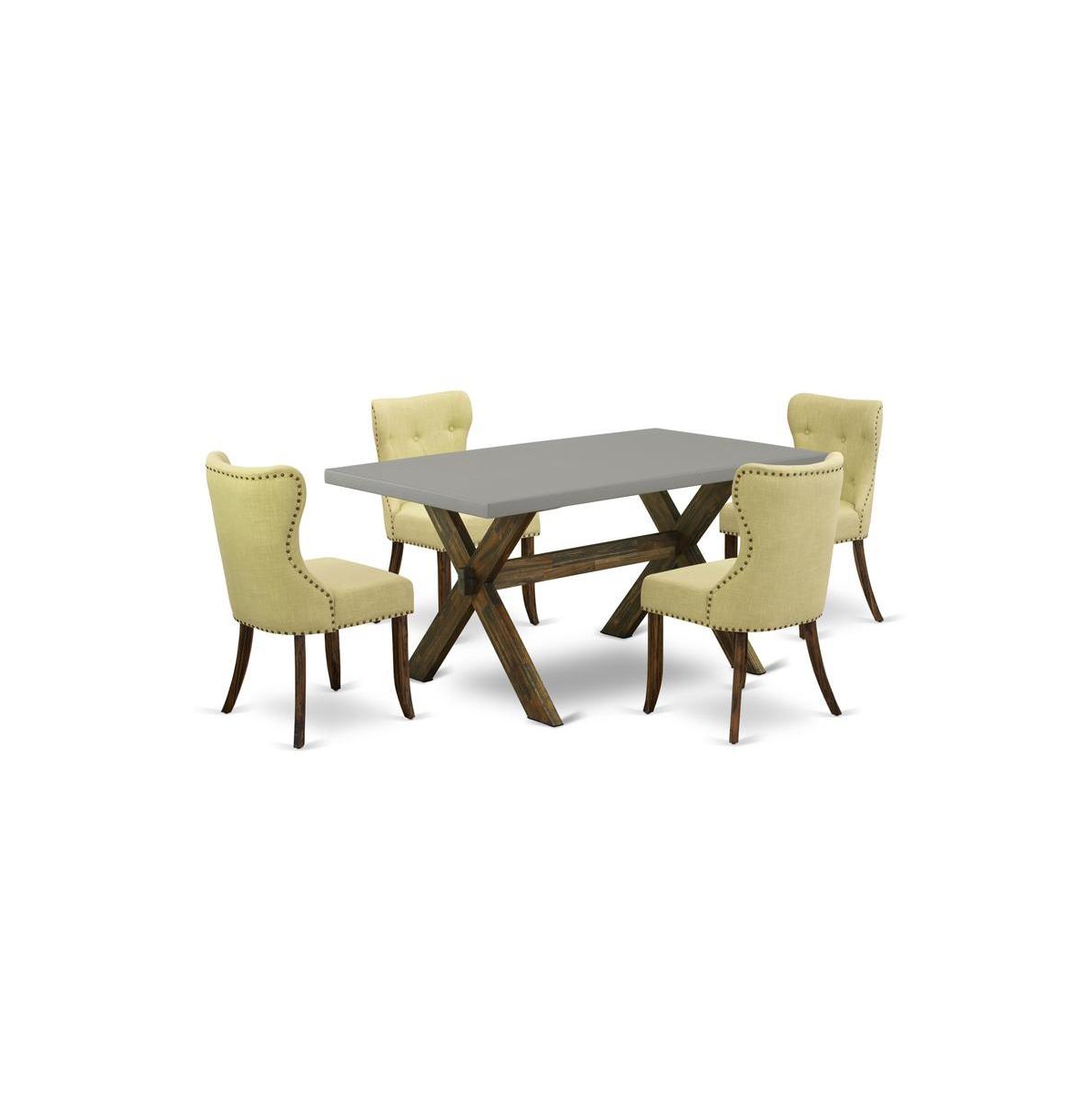 Click here for East West Furniture 5-Piece Modern Dining Table Se... prices