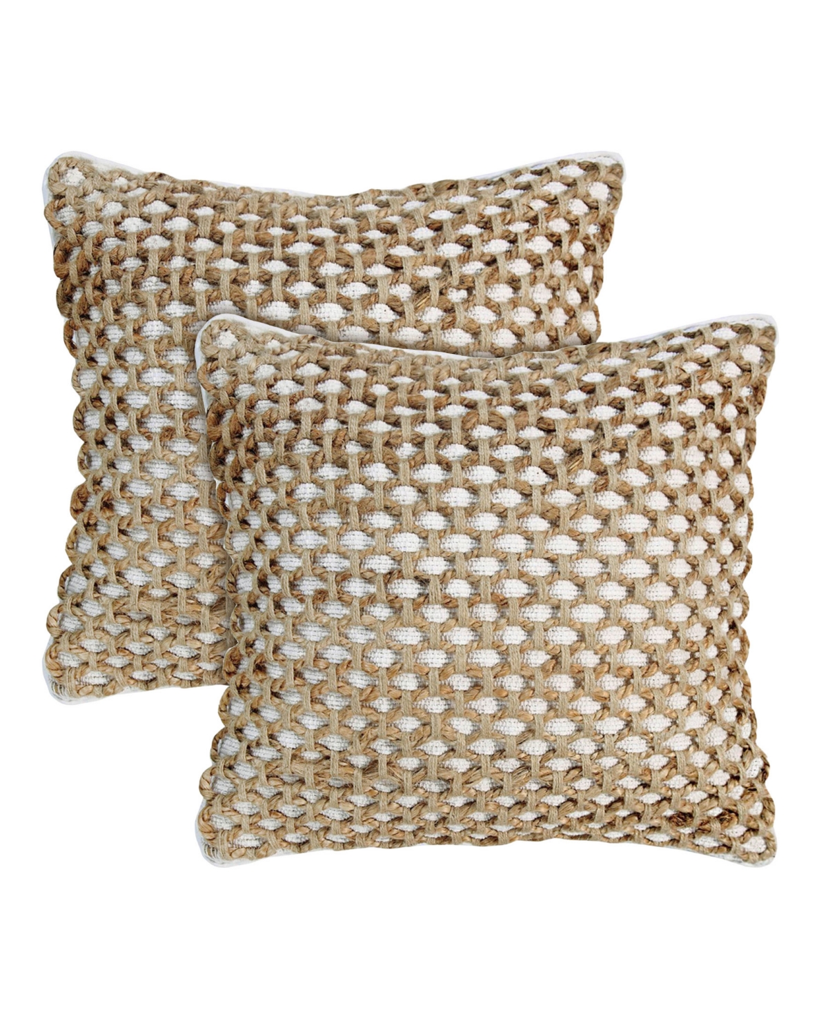 Click here for Boho Living Jada Jute 2-Pc. Decorative Pillows Set... prices