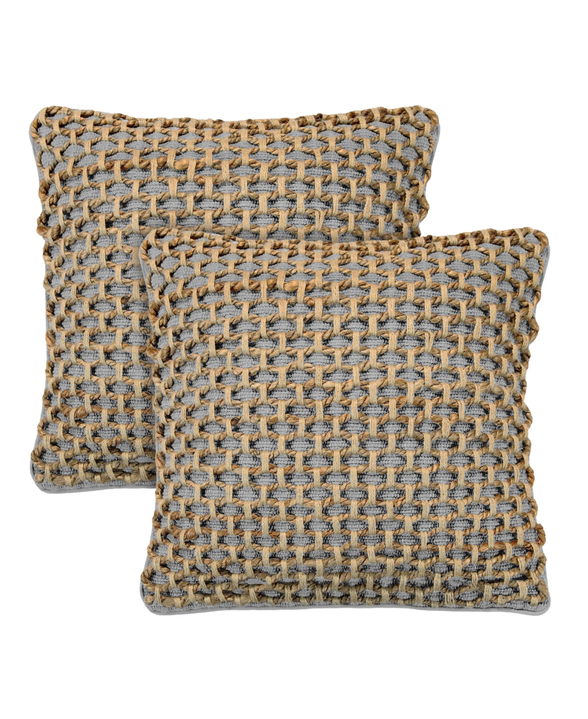 Click here for Boho Living Jada Jute 2-Pc. Decorative Pillows Set... prices