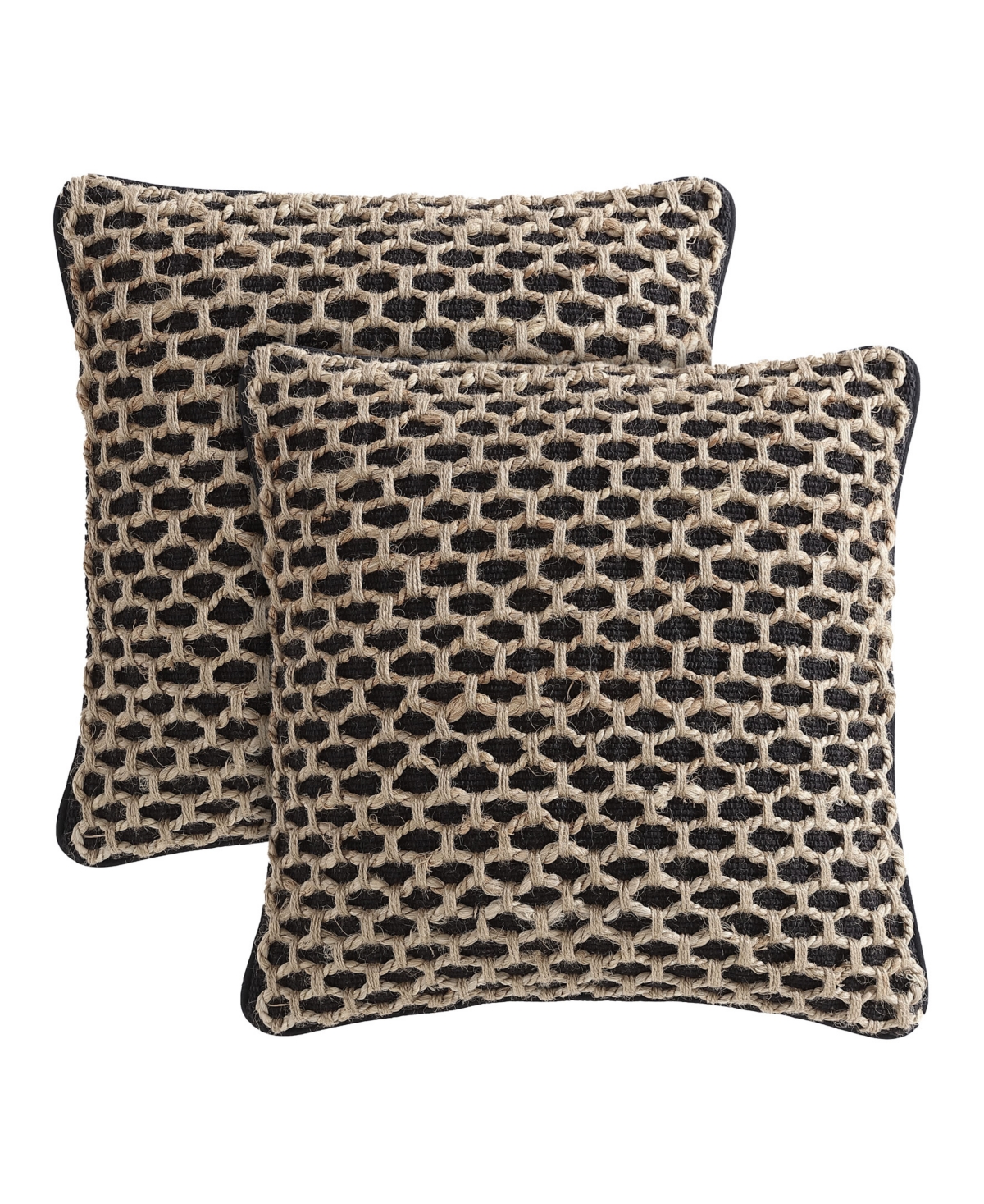 Click here for Boho Living Jada Jute 2-Pc. Decorative Pillows Set... prices