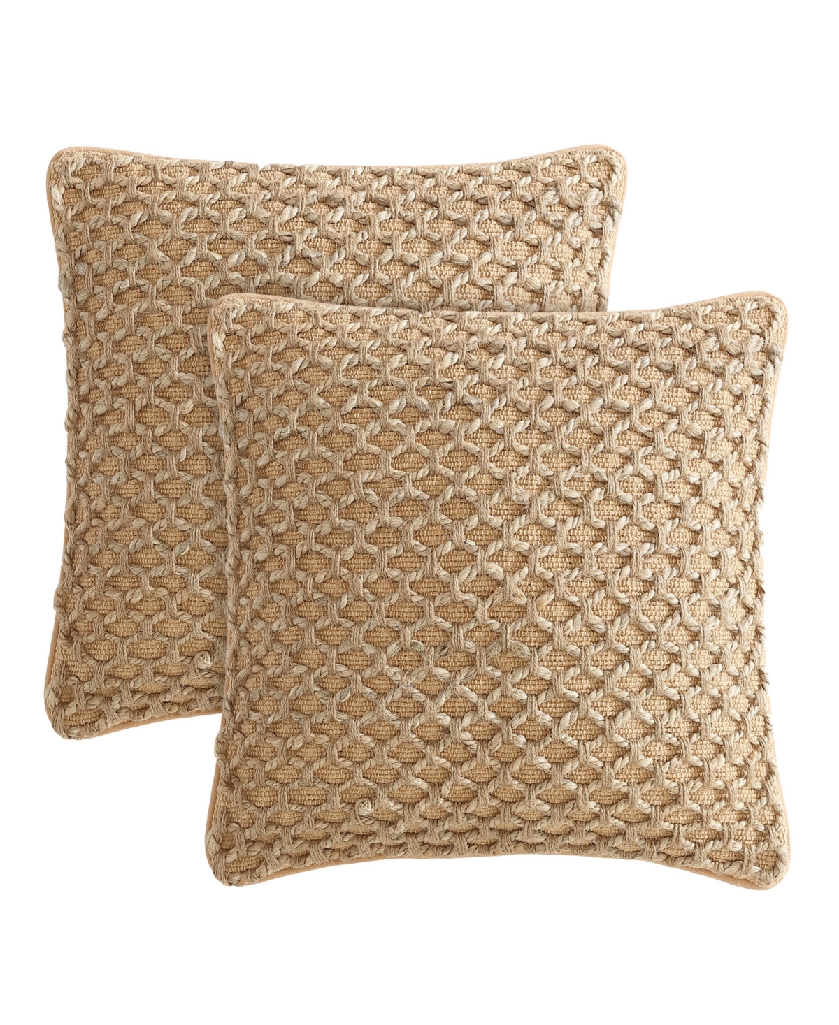 Click here for Boho Living Jada Jute 2-Pc. Decorative Pillows Set... prices