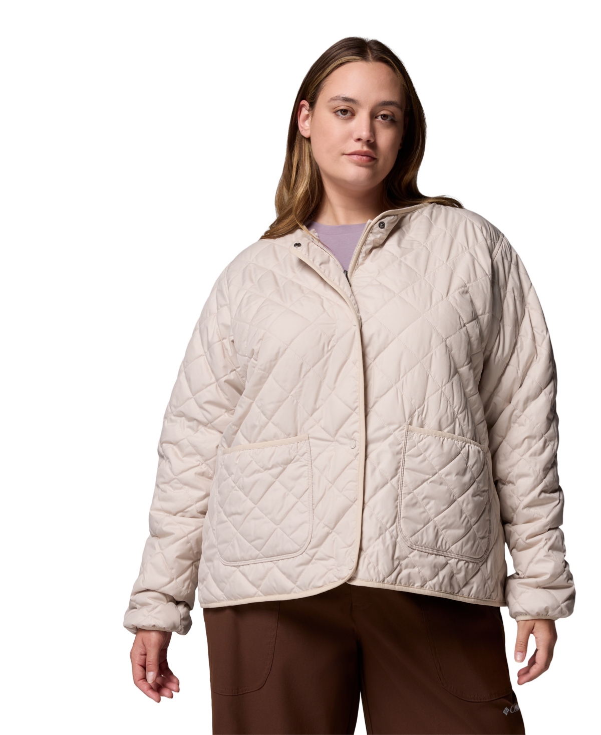 Click here for Columbia Plus Size Copper Crest Collarless Jacket... prices