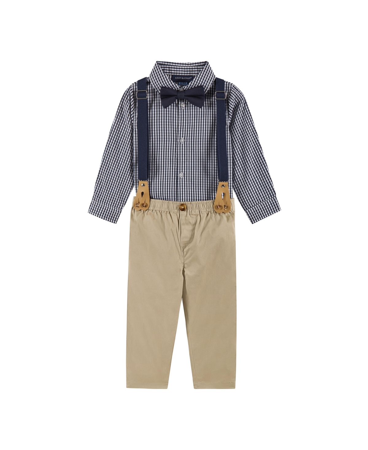 Click here for Andy & Evan Infant Boys Check Buttondown Suspender... prices