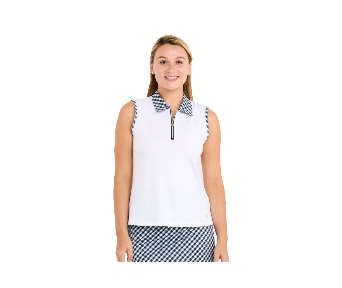 Click here for Sofibella Monochrome Sleeveless Womens Golf Polo -... prices