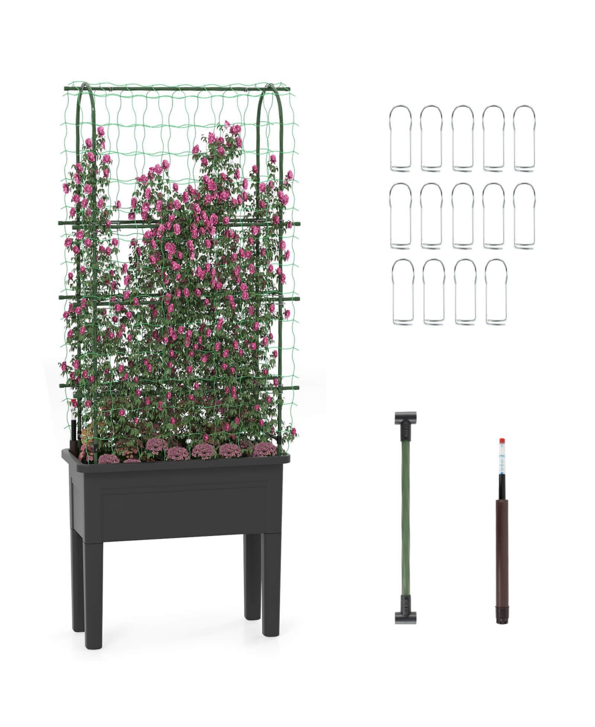 Click here for Raised Garden Bed Planter Box with Climbing Trelli... prices