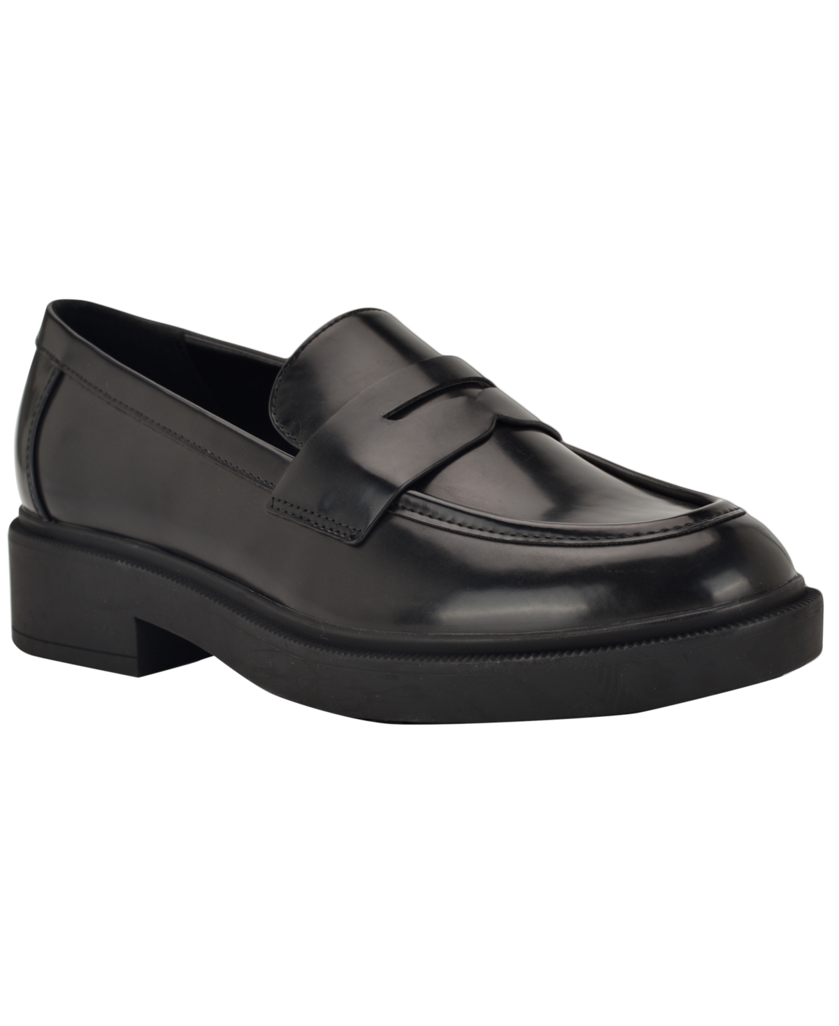 Click here for Calvin Klein Womens Otinya Almond Toe Penny Loafer... prices