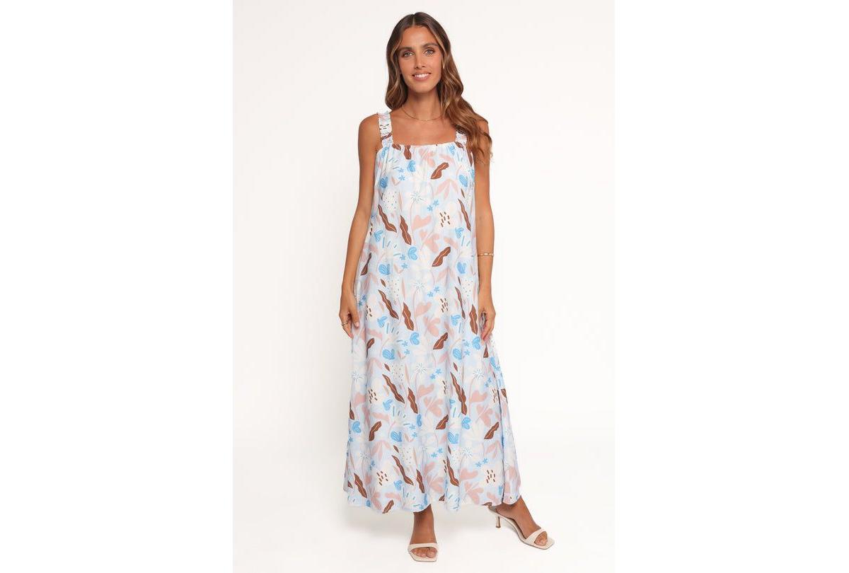 Click here for Petal and Pup Sanders Maxi Dress - Blue floral prices