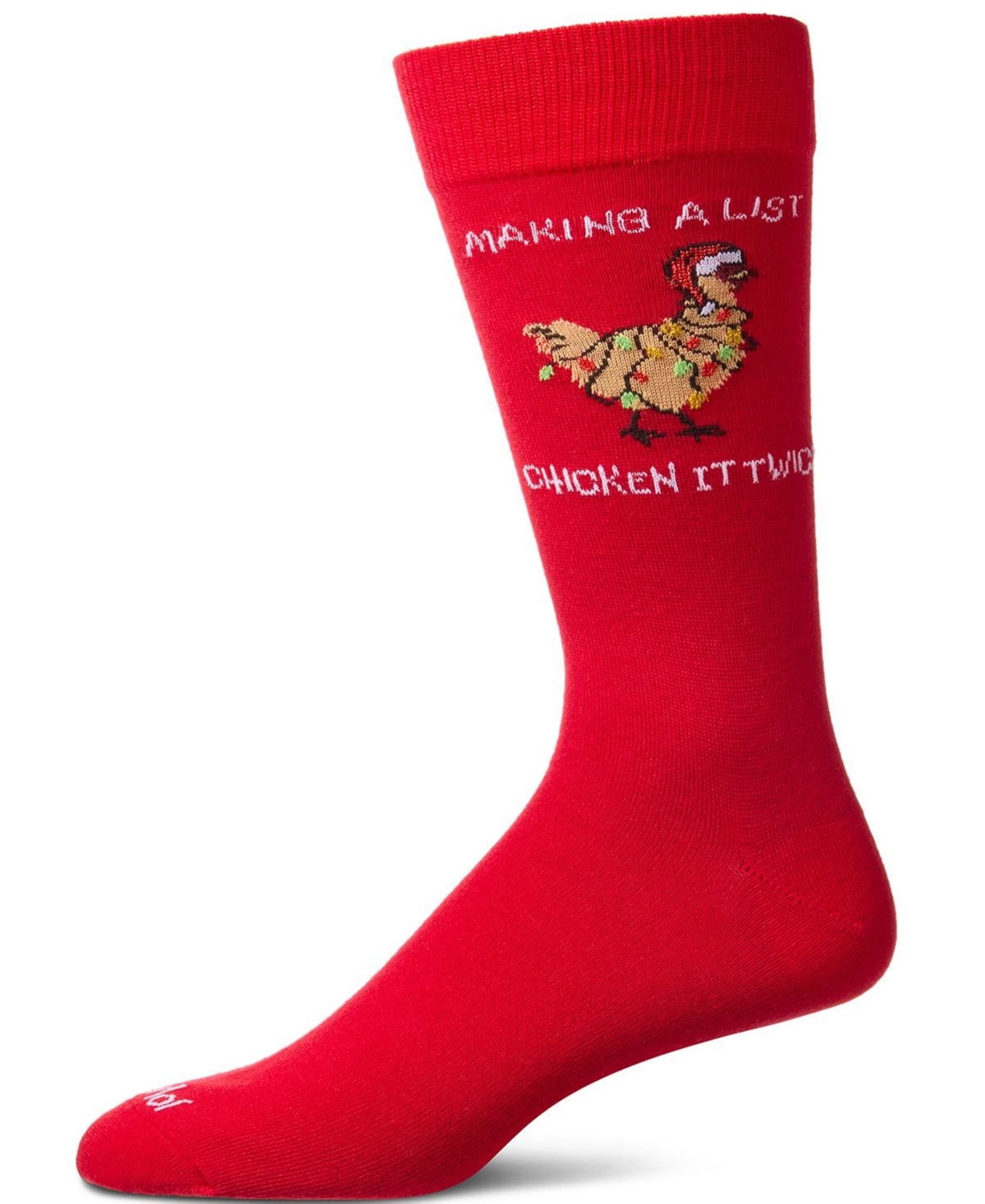 Click here for MeMoi Mens Chicken It Twice Crew Socks - Red prices