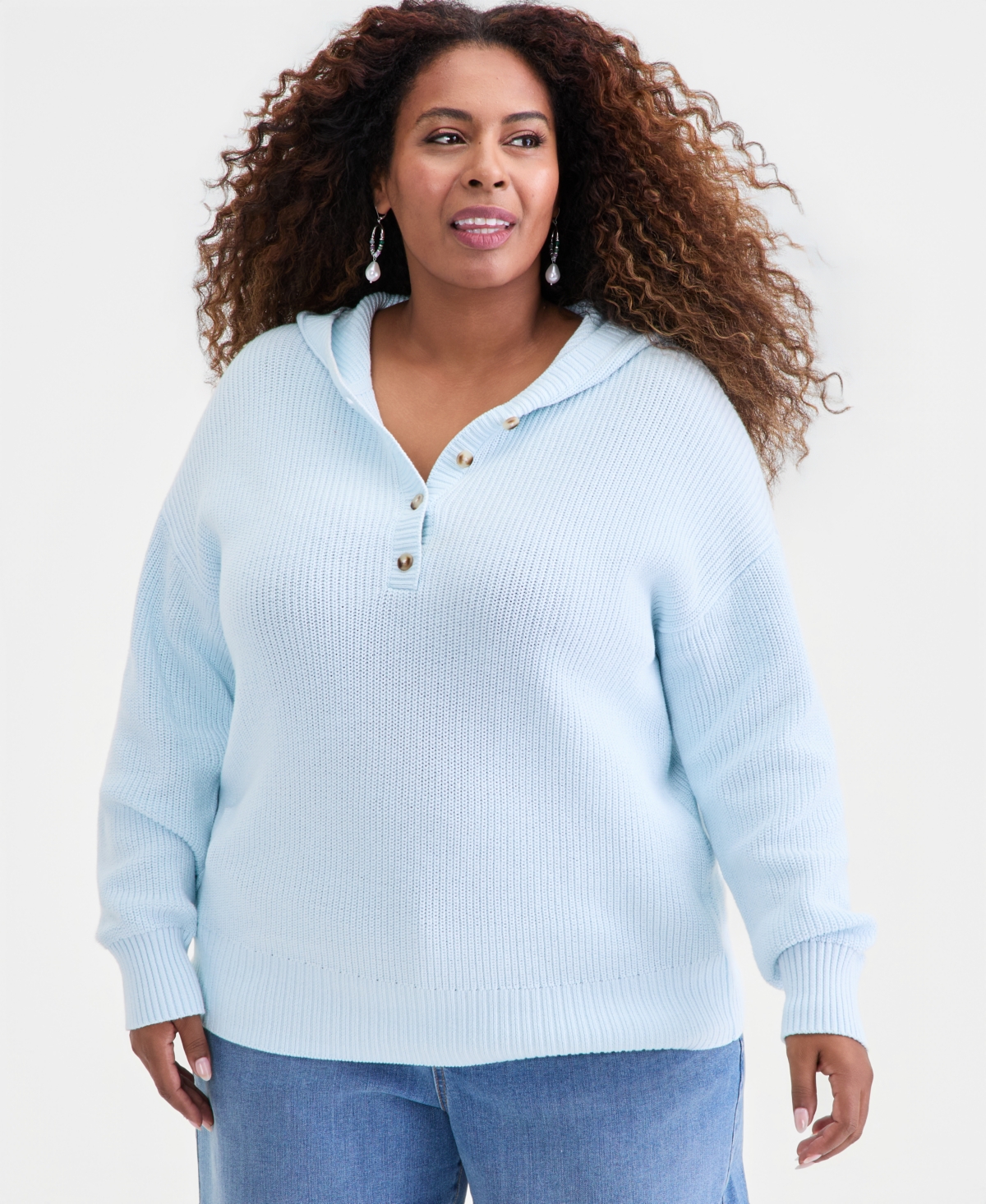 Click here for Style & Co Plus Size Cotton Resort Hoodie  Macys E... prices