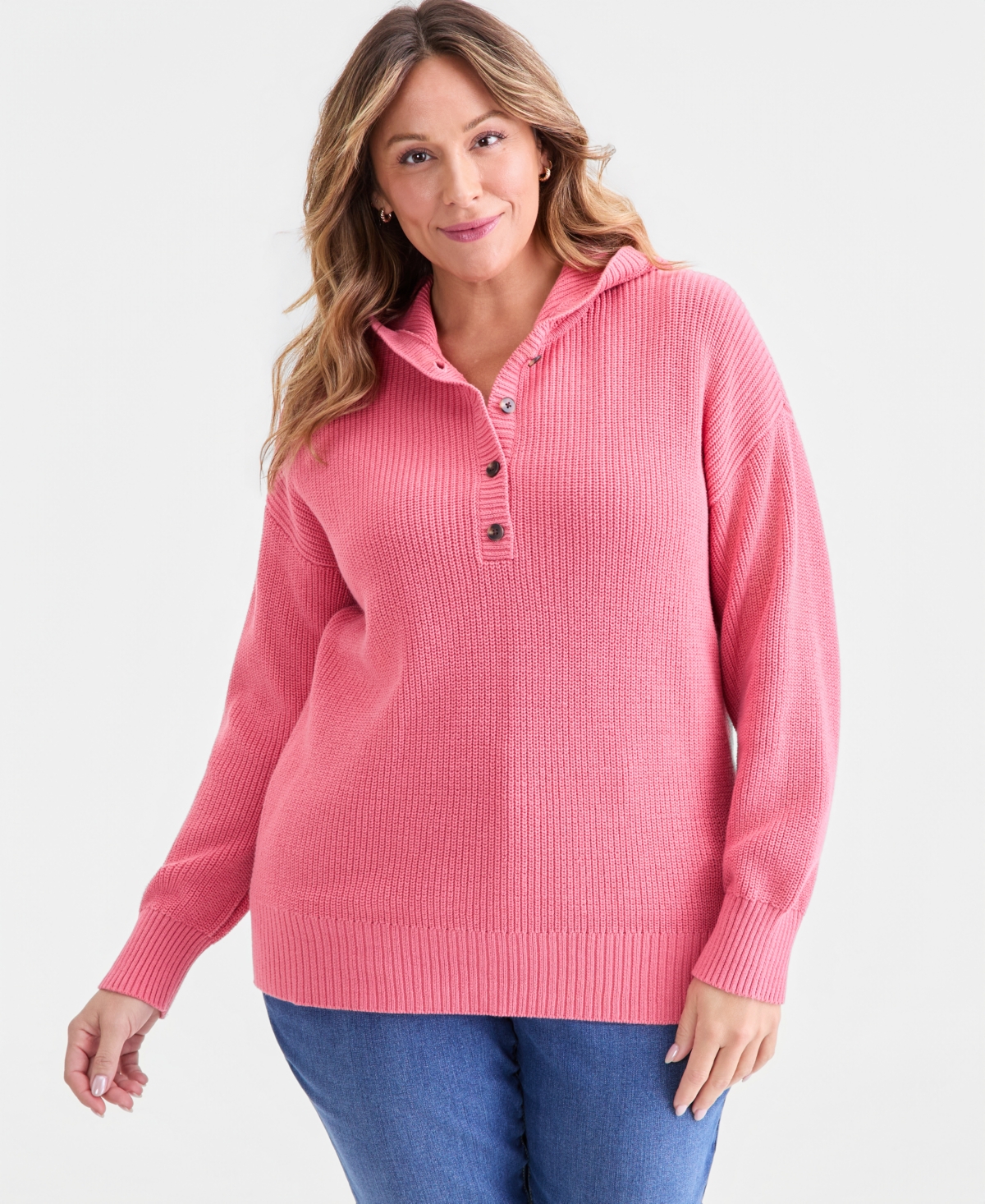 Click here for Style & Co Plus Size Cotton Resort Hoodie  Macys E... prices