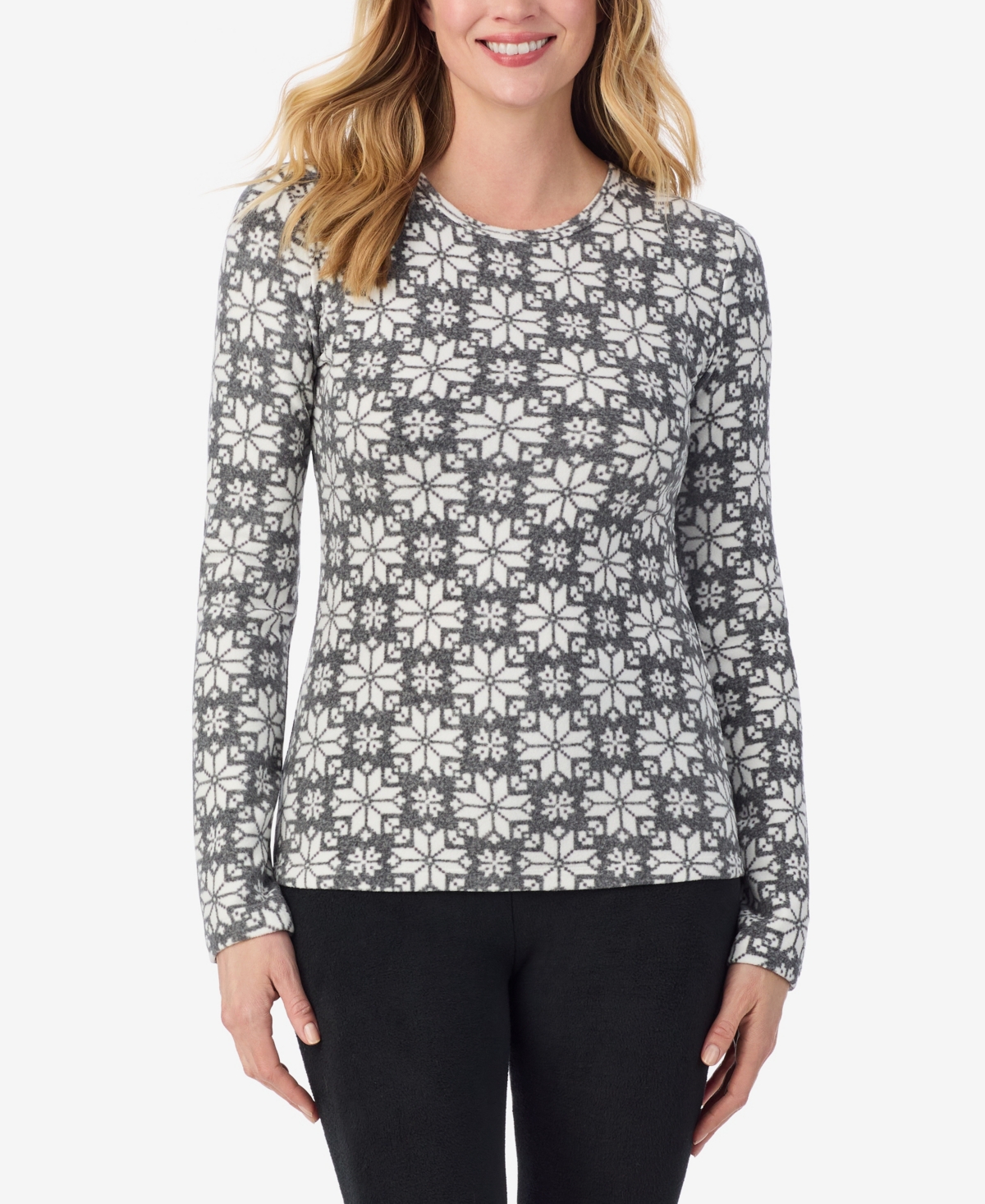 Click here for Cuddl Duds Crew Neck Top - Grhtrgeo prices