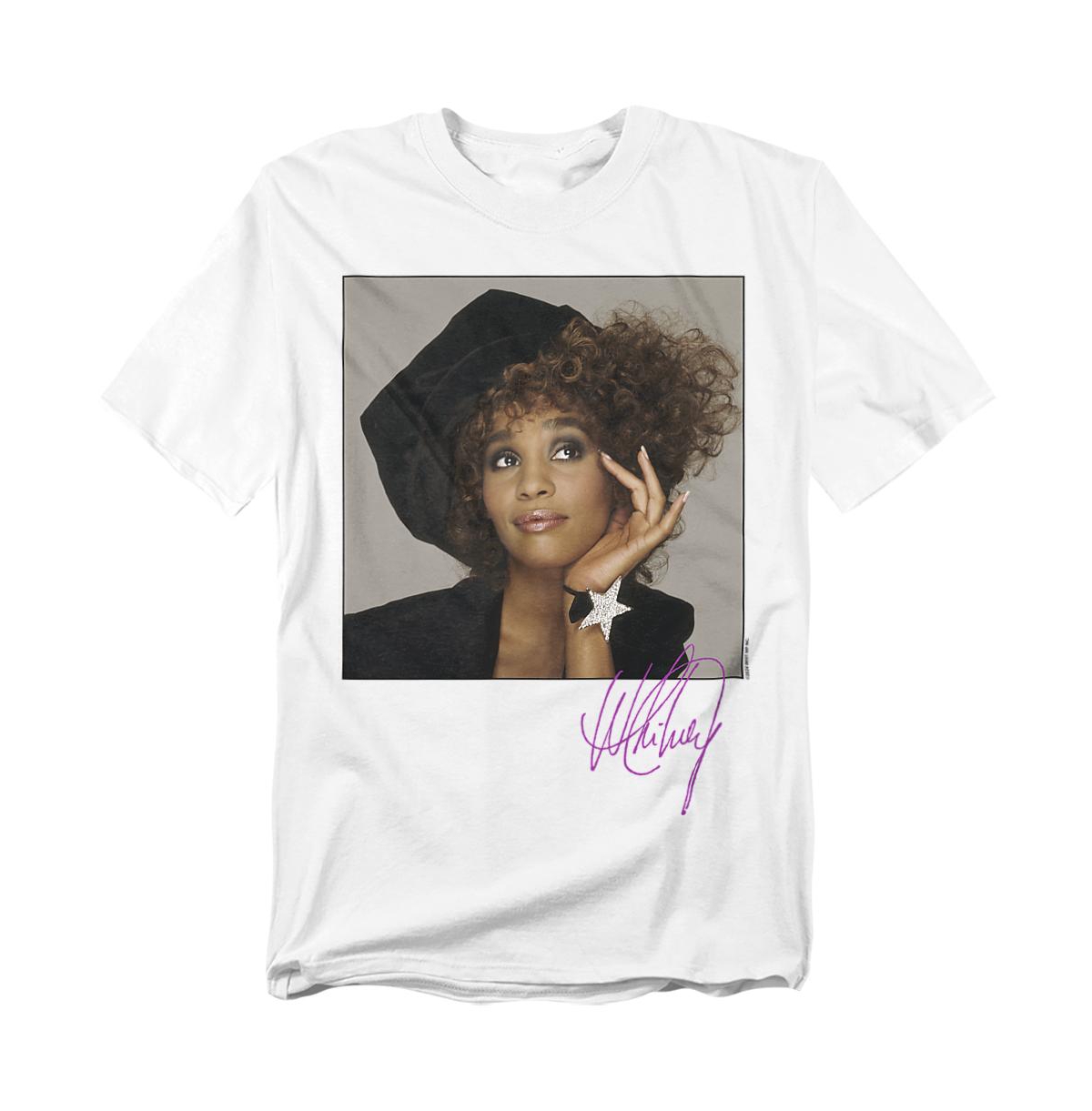 Click here for Logovision Mens Whitney Houston Star T Shirt - Whi... prices