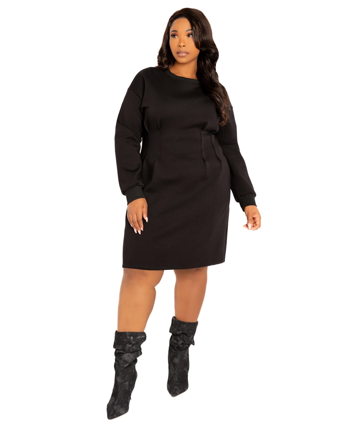 Click here for Buxom Couture Womens Plus Size Waisted Jersey Mini... prices