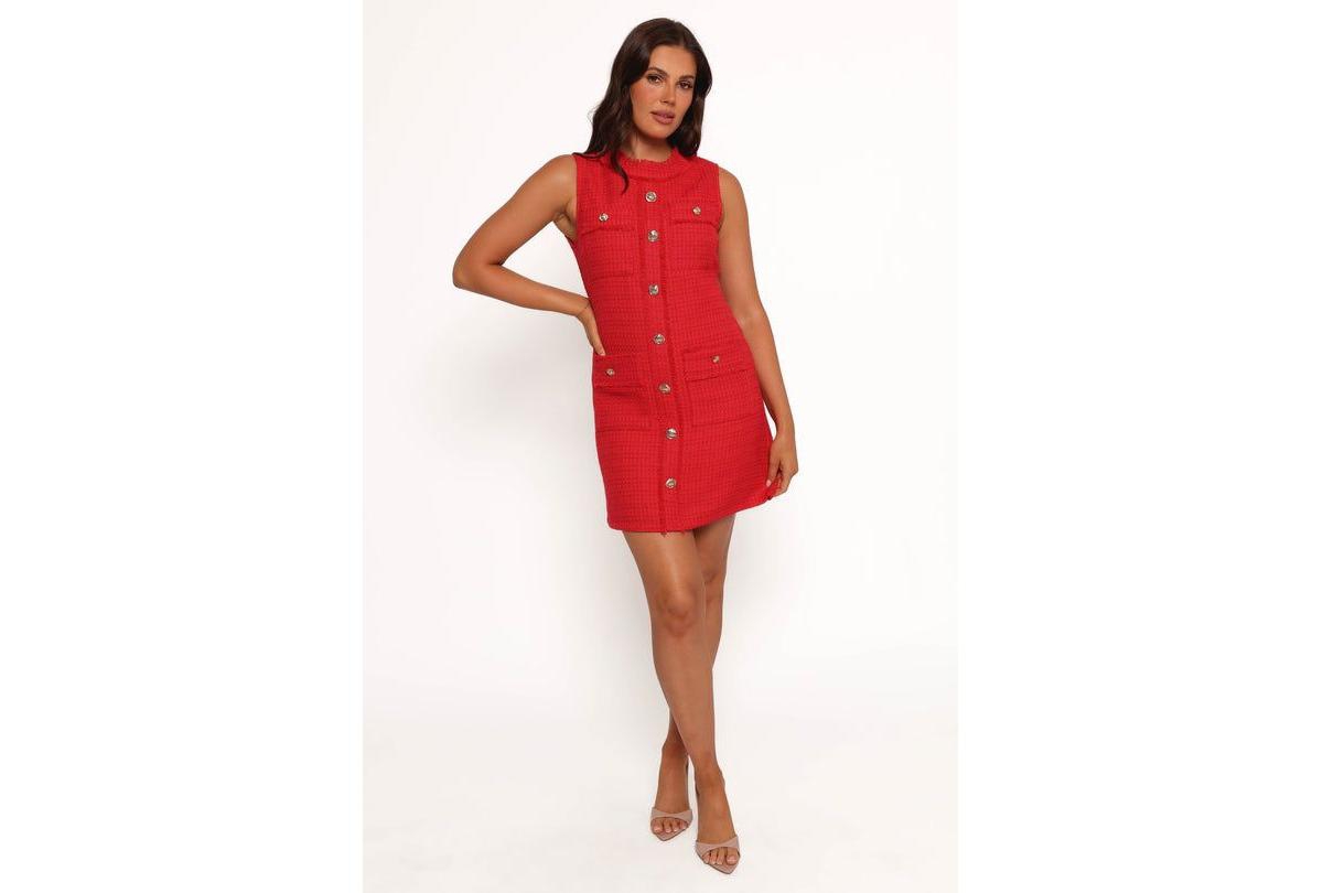 Click here for Petal and Pup Womens Kayli Mini Dress - Red prices