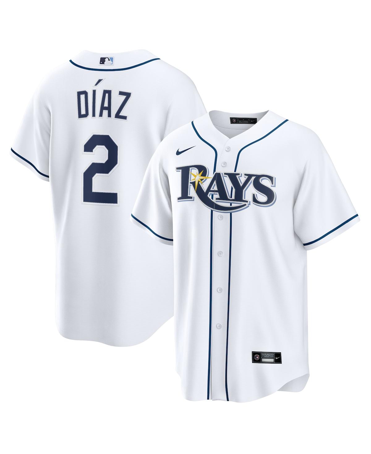 Click here for Nike Mens Yandy Diaz White Tampa Bay Rays Home Rep... prices