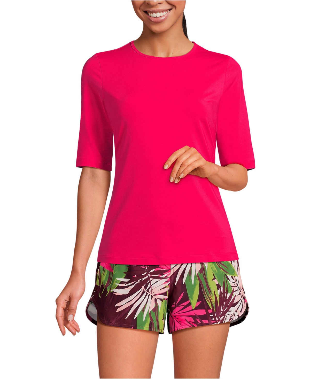Click here for Lands End Womens SunShade Upf 50 Elbow Sleeve Rela... prices