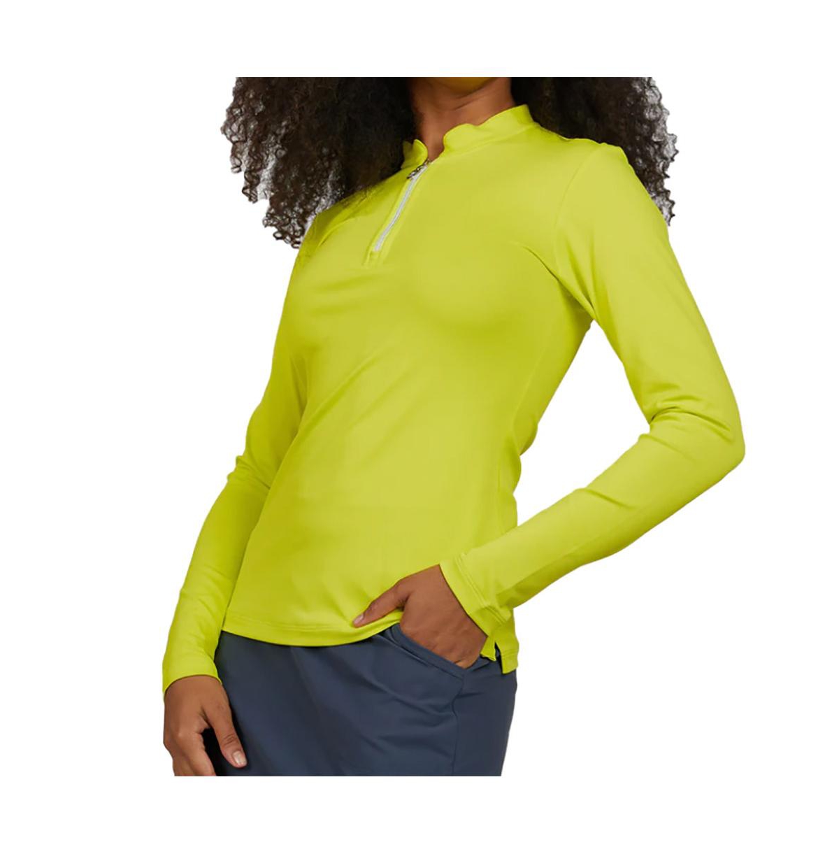 Click here for Sofibella Womens 1/4 Zip Golf Shirt - Citrus prices