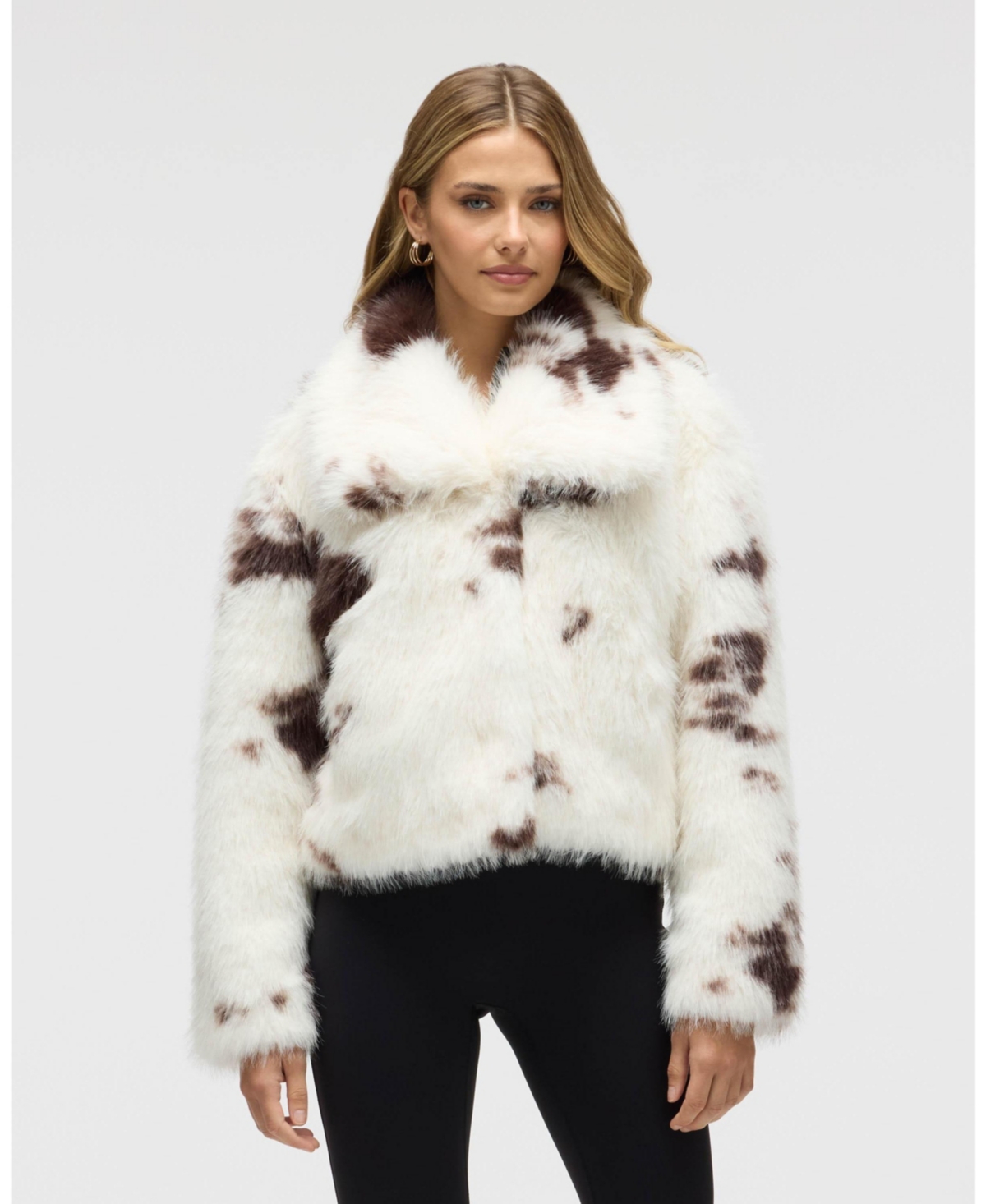 Click here for Nvlt Womens Luxious Cropped Faux Fox Fur Jacket -... prices