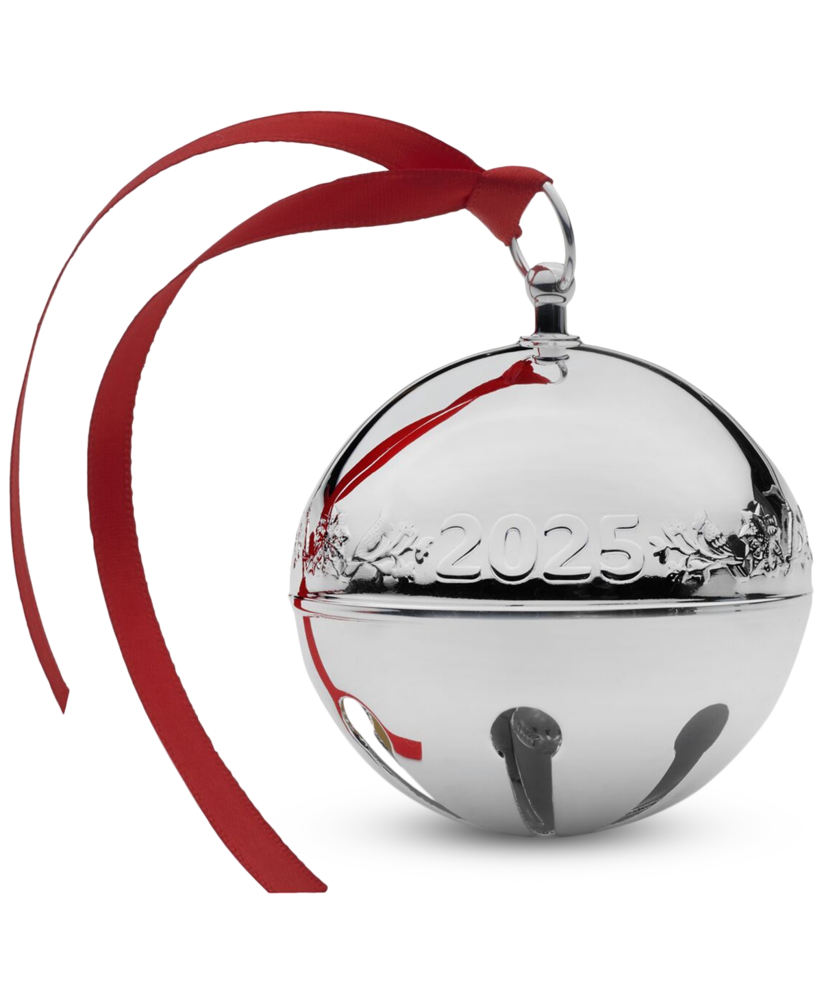 Click here for Wallace 2025 Silver-Plated Pierced Sleigh Bell Orn... prices