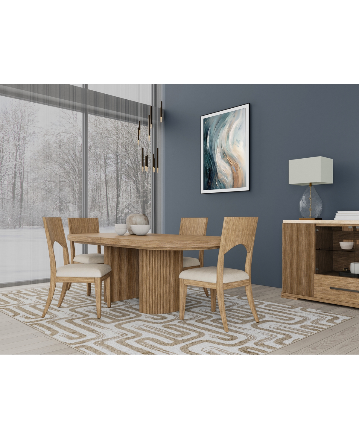 Click here for Frandlyn 5pc Dining Set (Table + 4 Side Chairs) -... prices