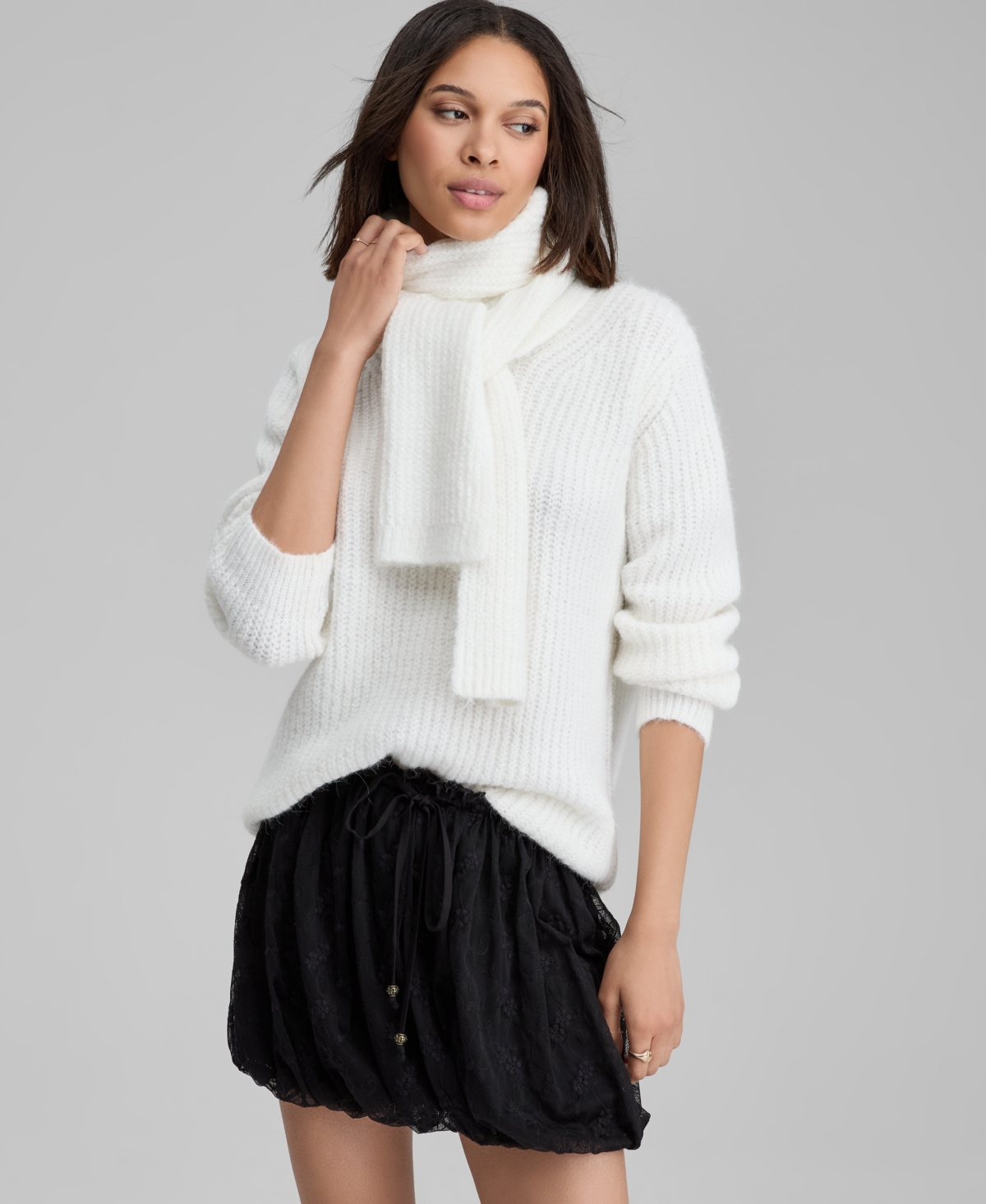 Click here for And Now This Womens Scarf-Neck Sweater  Macys Excl... prices